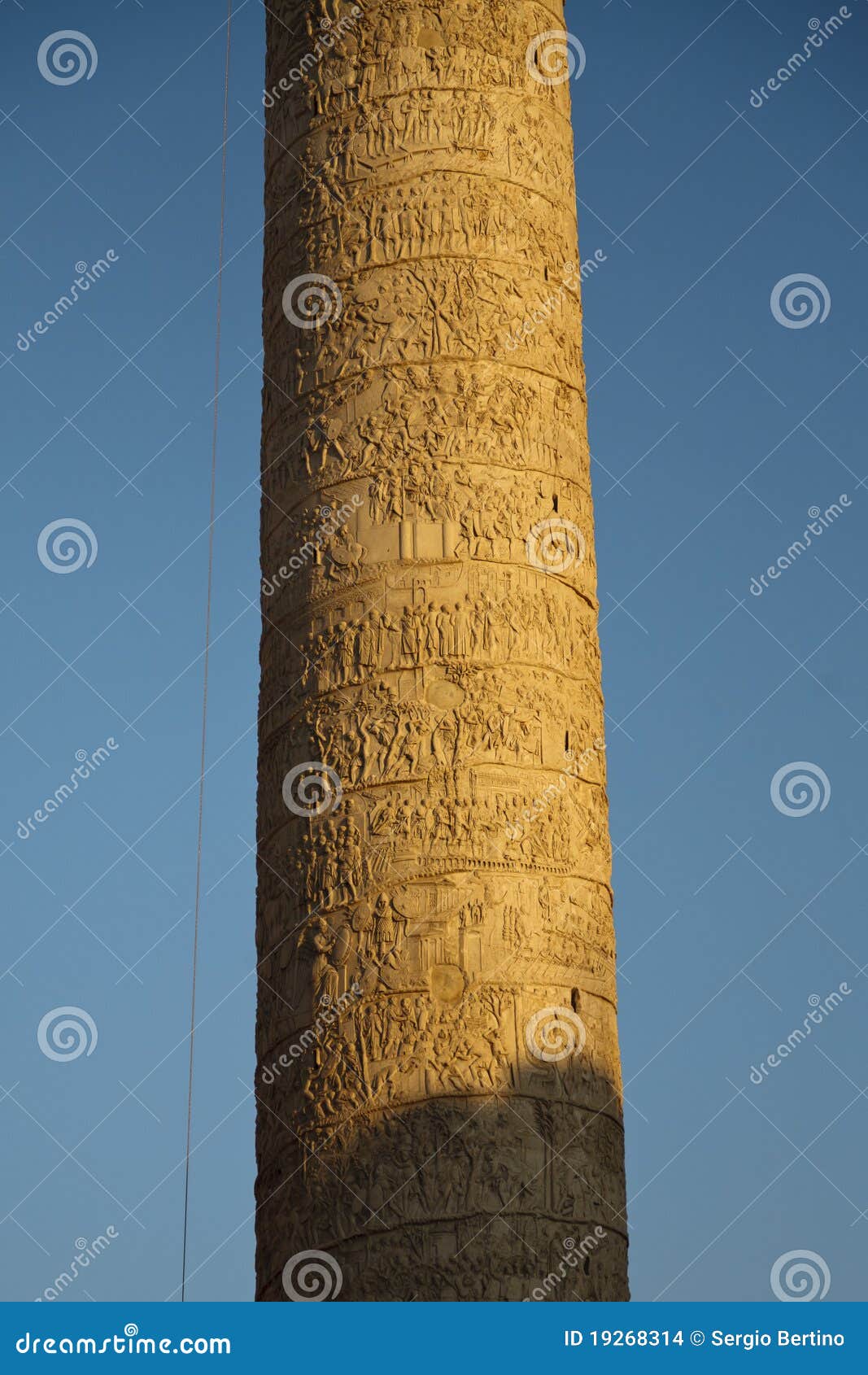 Trajan S Column, Rome, Italy Stock Photo - Image of ancient, hollow ...