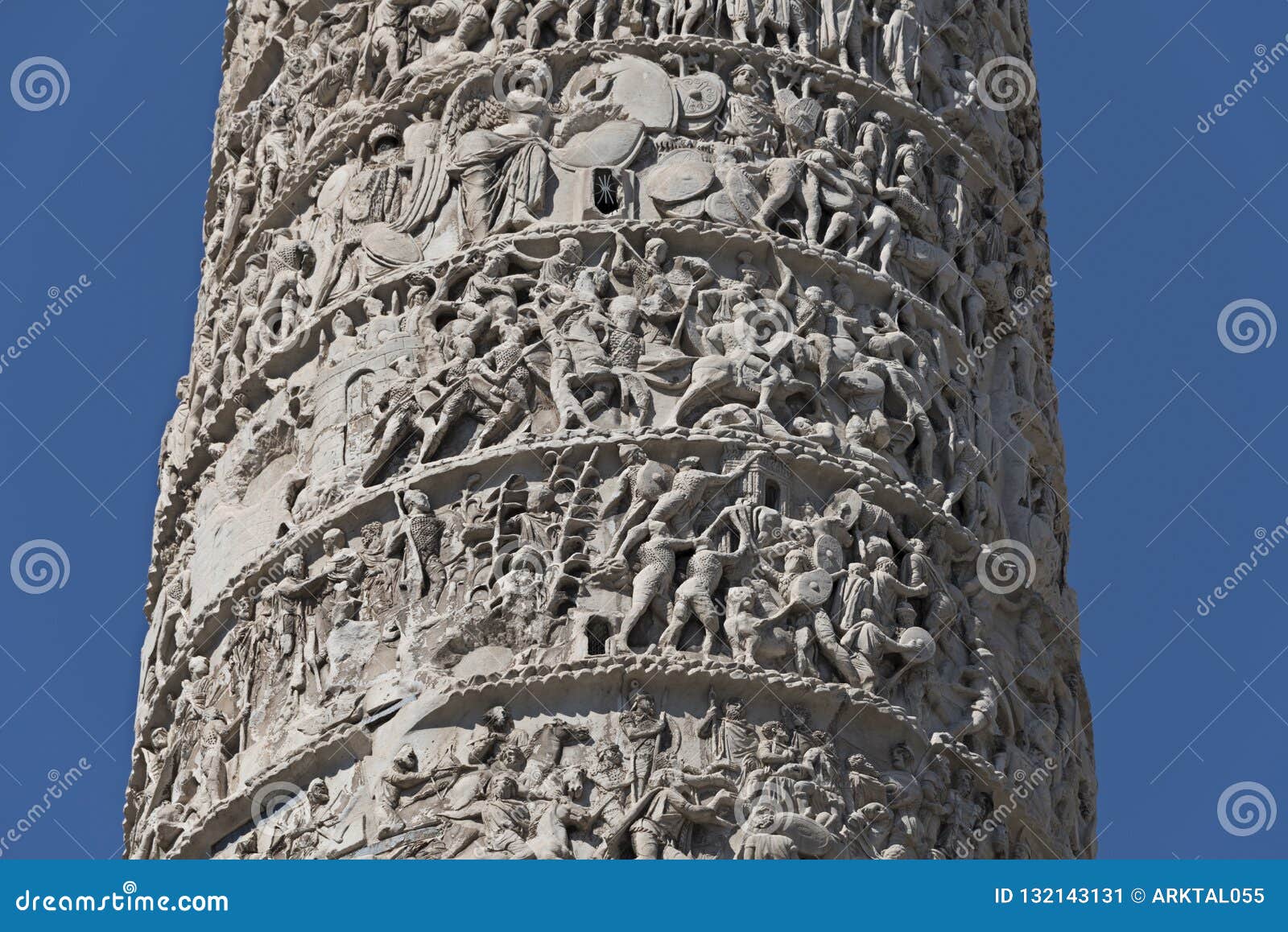 Trajan`s Column in Rome, Italy Stock Image - Image of italian, symbol ...