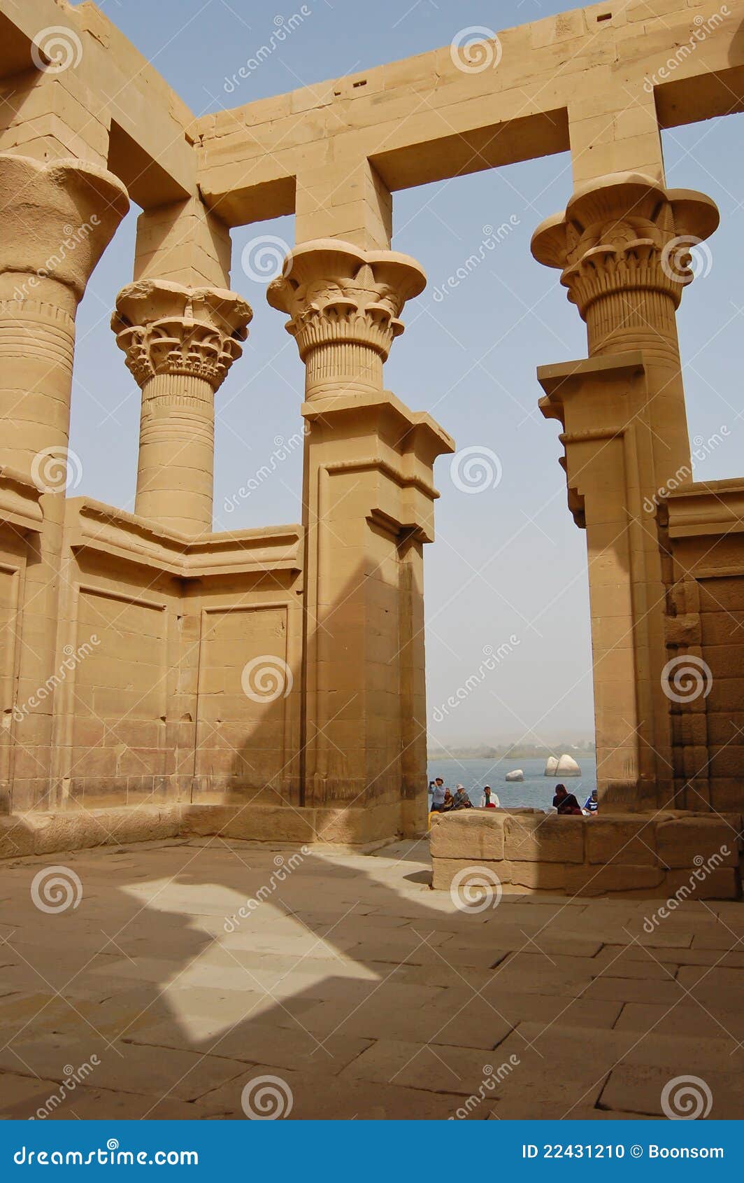 Trajan S Kiosk in Temple of Philae, Egypt Stock Photo - Image of ...