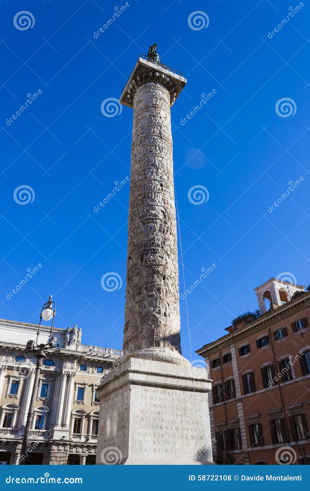 Trajans Column - Rome stock photo. Image of europe, landmark - 58722108