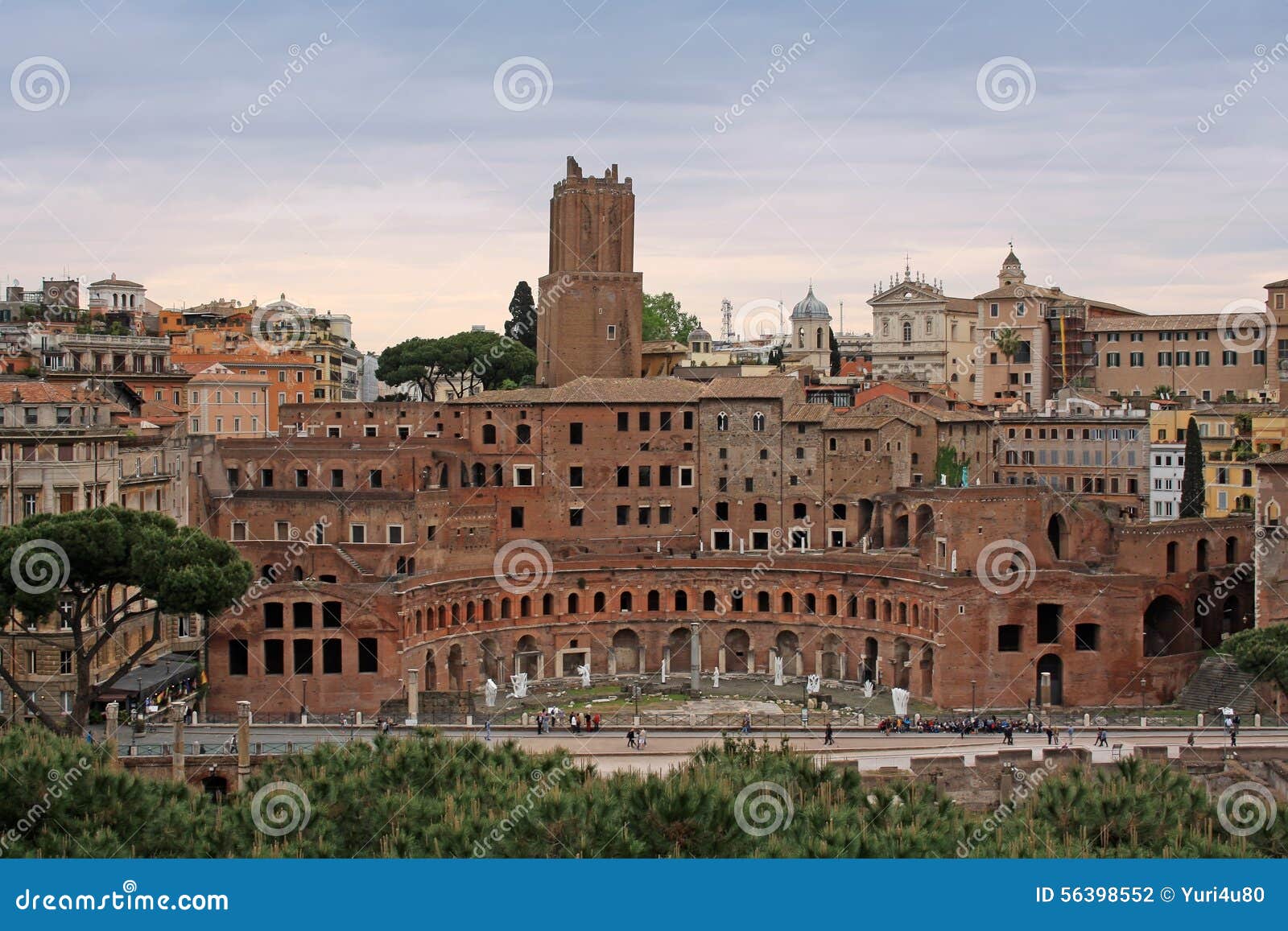 Trajans Market stock photo. Image of antique, buildings - 56398552