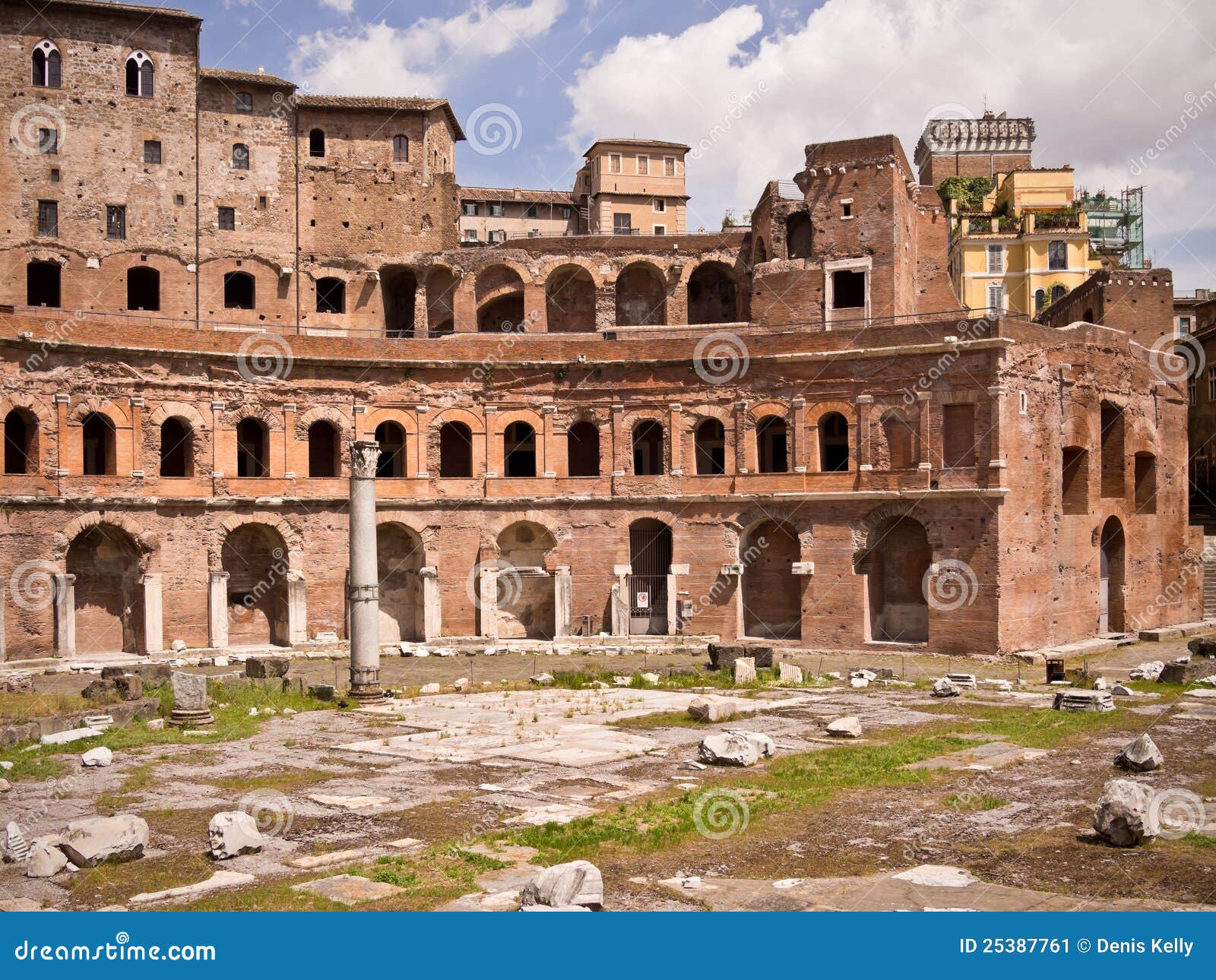 Trajans Market Rome Italy stock image. Image of italian - 25387761