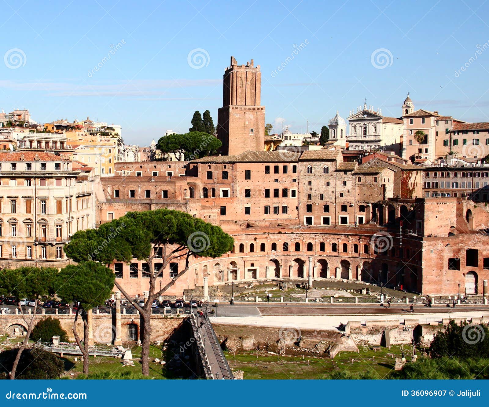 Trajansmarkt, Rome stock afbeelding. Image of rome, marmer - 36096907