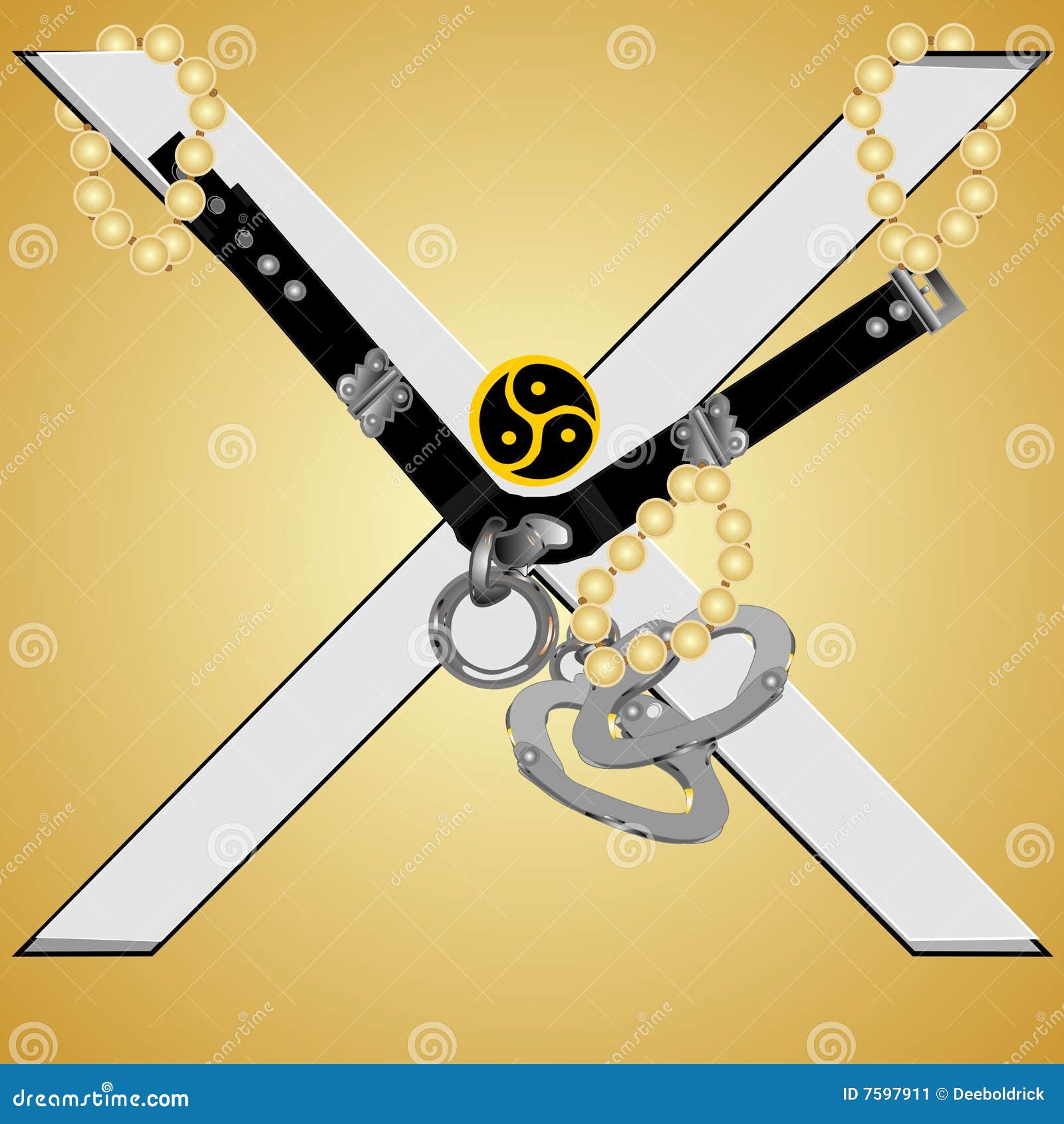 Traje sumiso de BDSM ilustración del vector. Ilustración de justicia ...