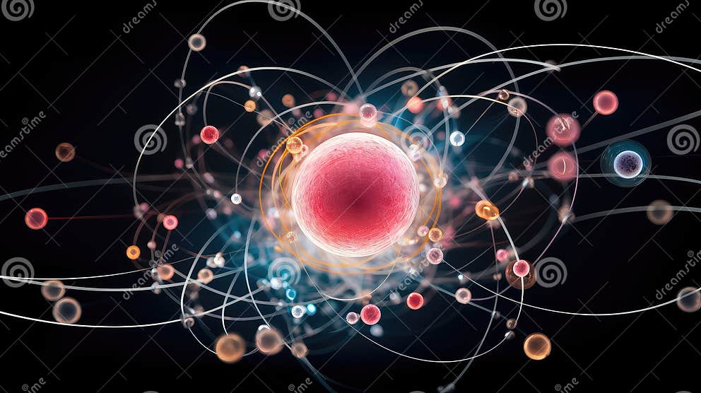 Trajectory atom orbit stock illustration. Illustration of orbit - 327682061