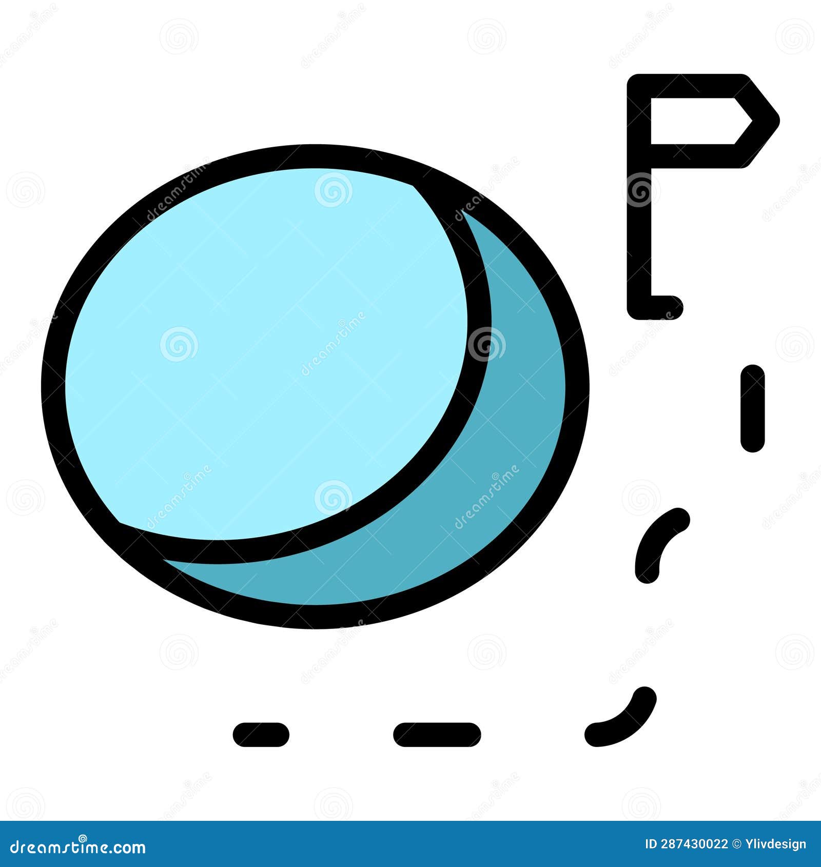 Trajectory Icon Vector Flat Stock Illustration - Illustration of ...