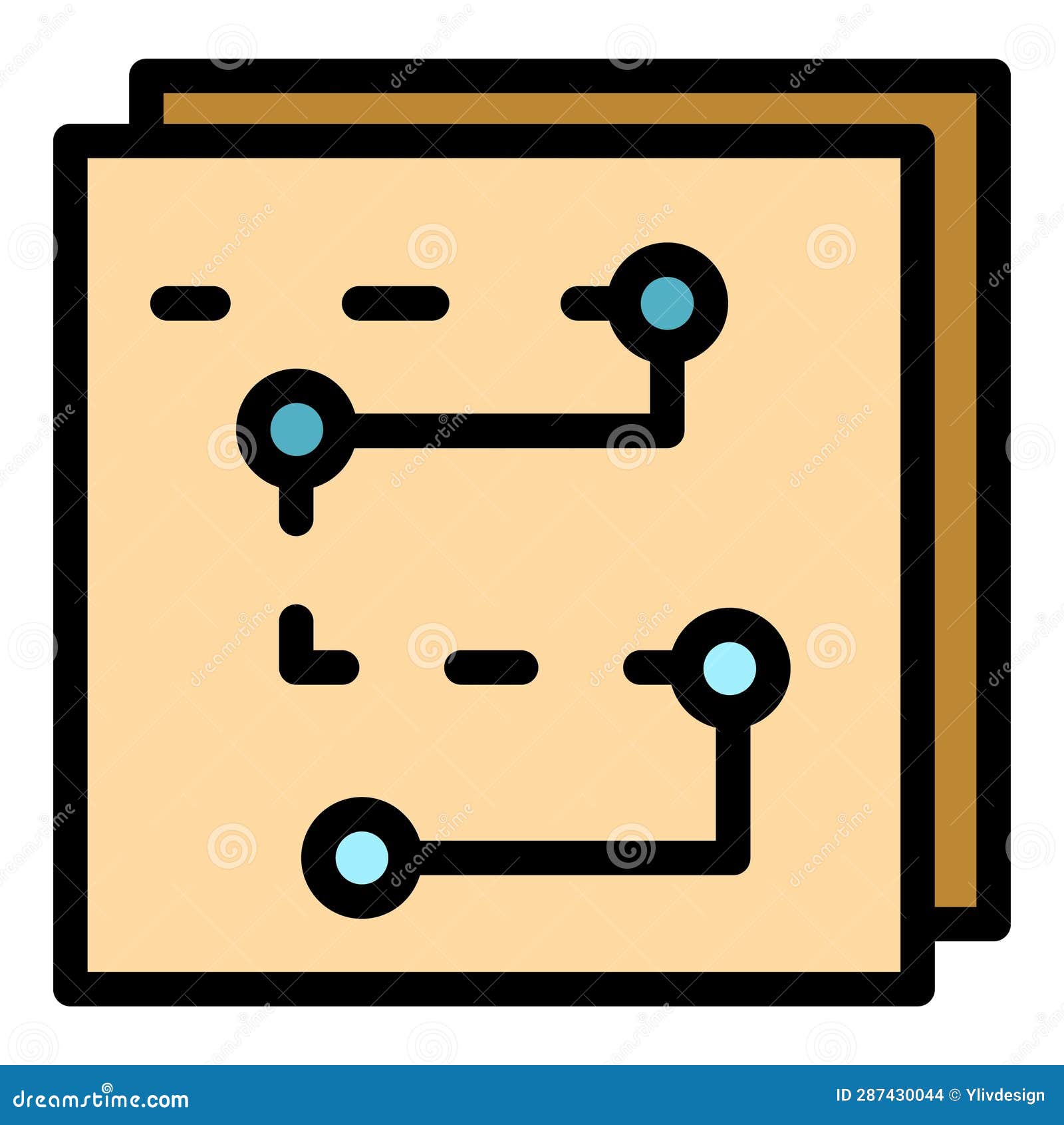 Trajectory Path Icon Vector Flat Stock Vector - Illustration of ...