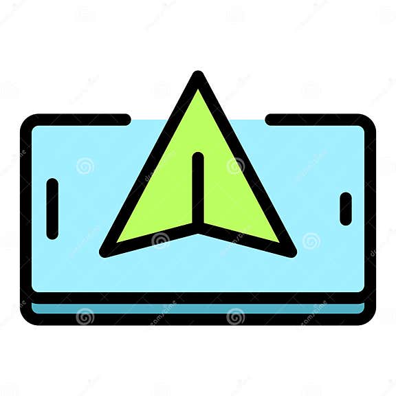 Trajectory Plane Icon Vector Flat Stock Vector - Illustration of graph ...