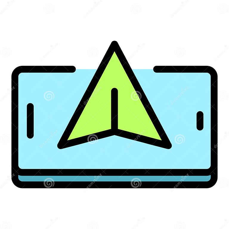 Trajectory Plane Icon Vector Flat Stock Vector - Illustration of graph ...