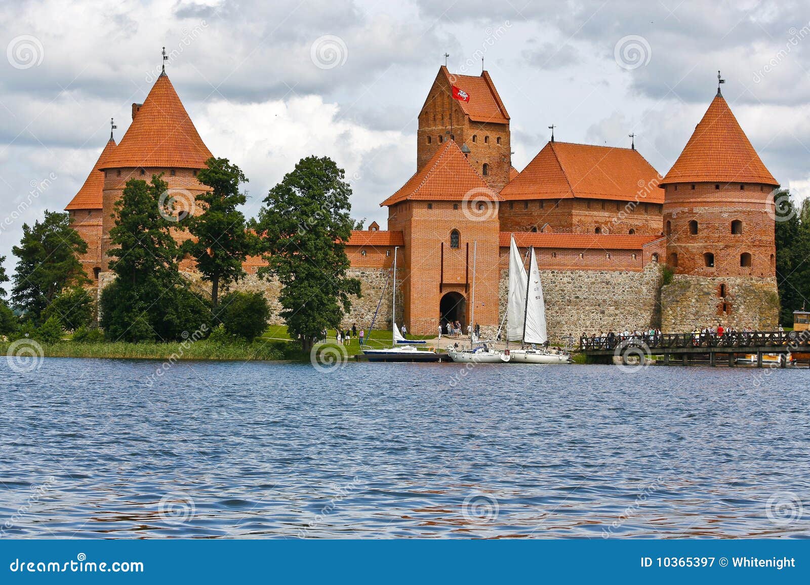 Trakai stock image. Image of gothic, lithuania, lake - 10365397