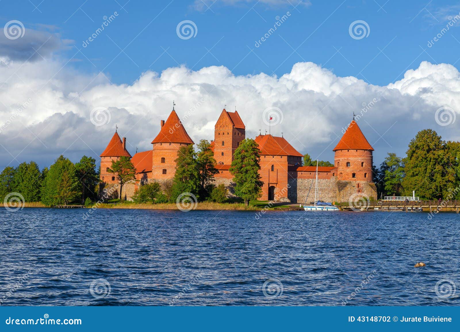 Trakai arkivfoto. Bild av historiskt, destination, landmärke - 43148702