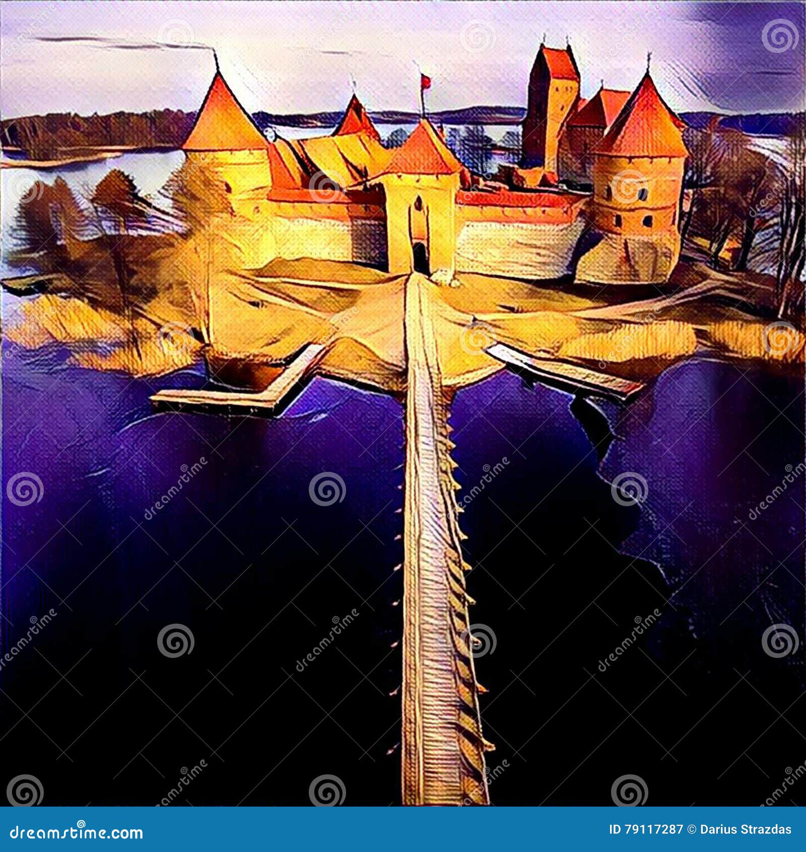 Trakai Castle Royalty-Free Stock Photo | CartoonDealer.com #79117287