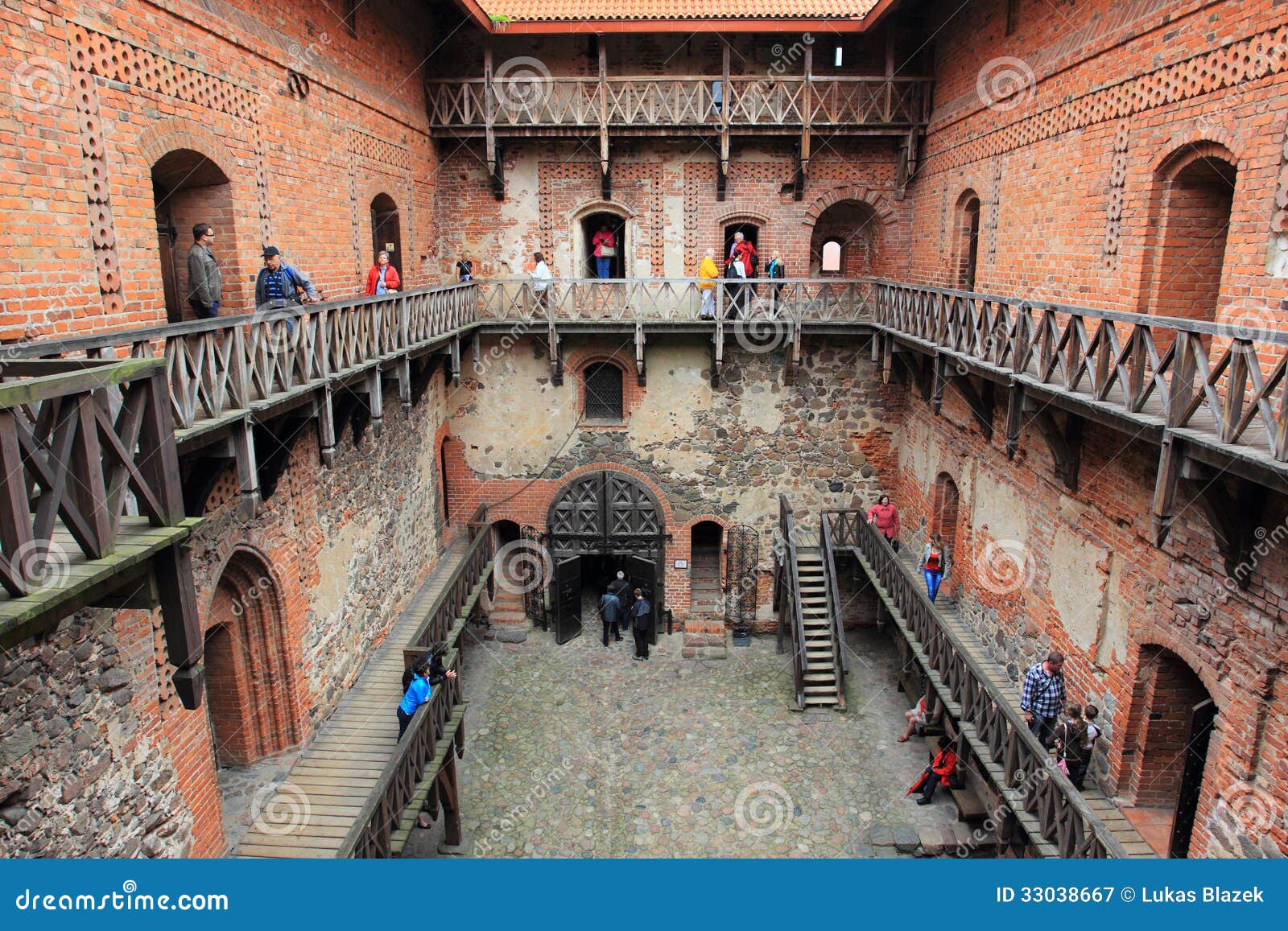 Trakai castle detail editorial photography. Image of building - 33038667