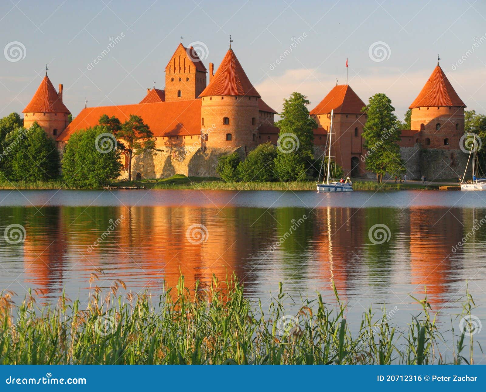 Trakai castle, Lithuania stock photo. Image of fantasy - 20712316