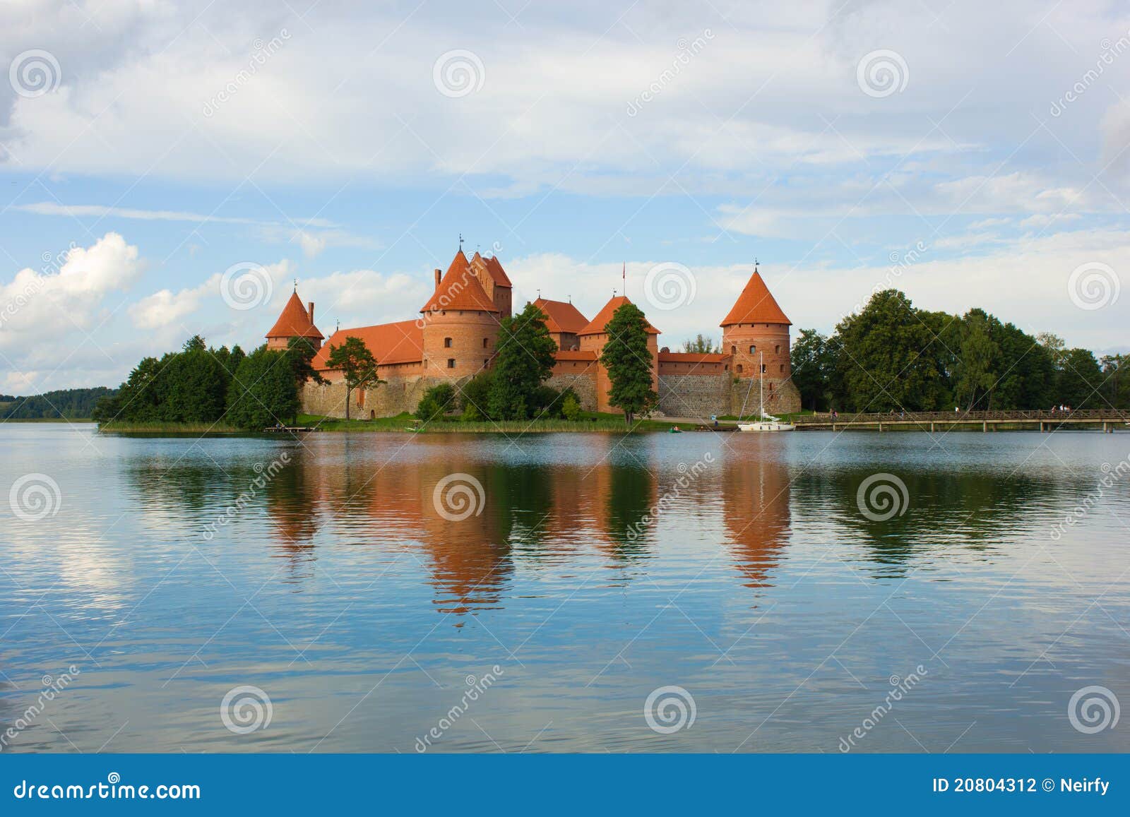 Trakai castle, Lithuania stock photo. Image of island - 20804312