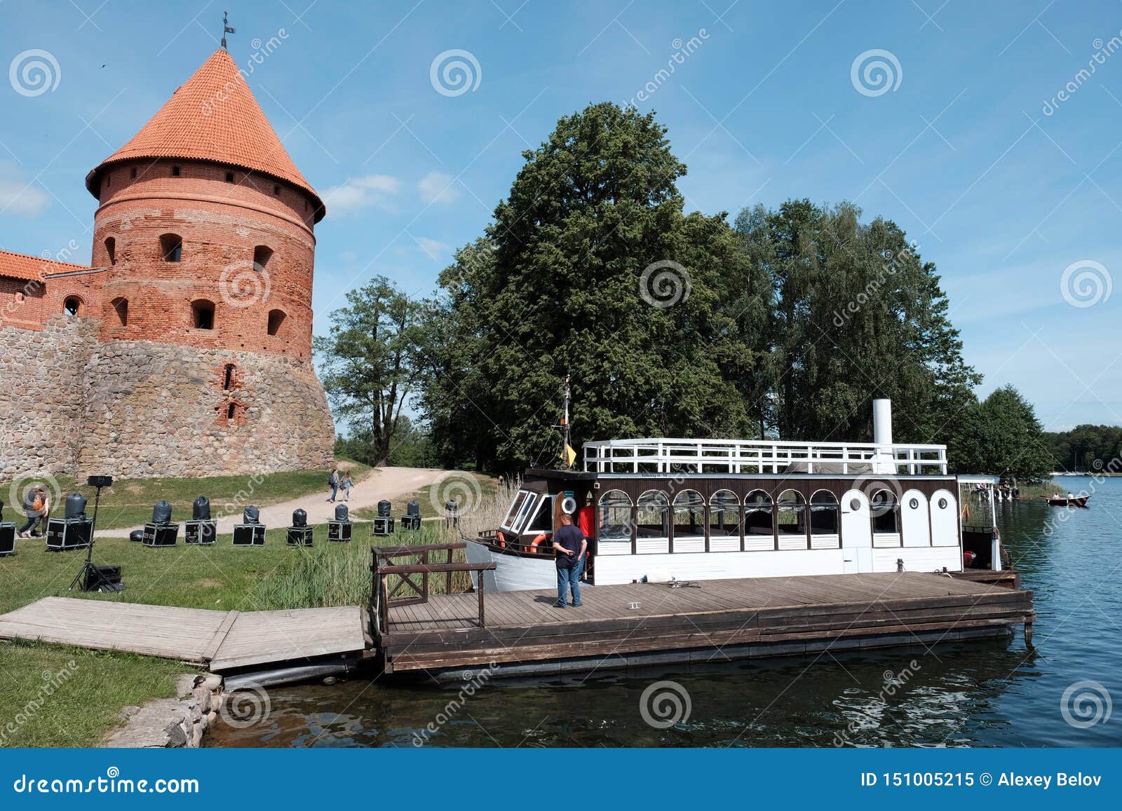 Trakai Castle in Lithuania at Summer Stock Image - Image of lithuanian ...
