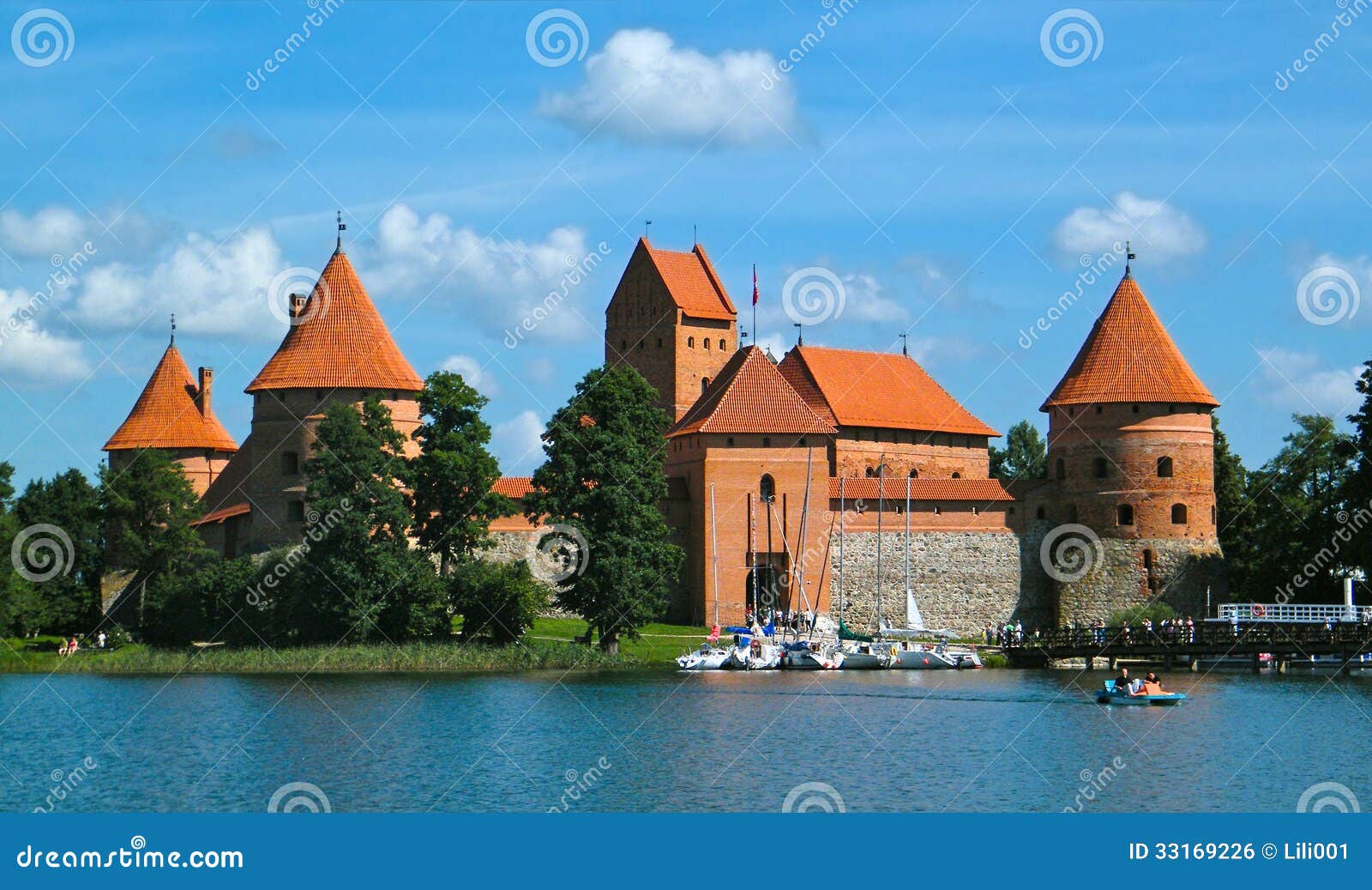 Trakai Castle stock photo. Image of ancient, boat, fort - 33169226