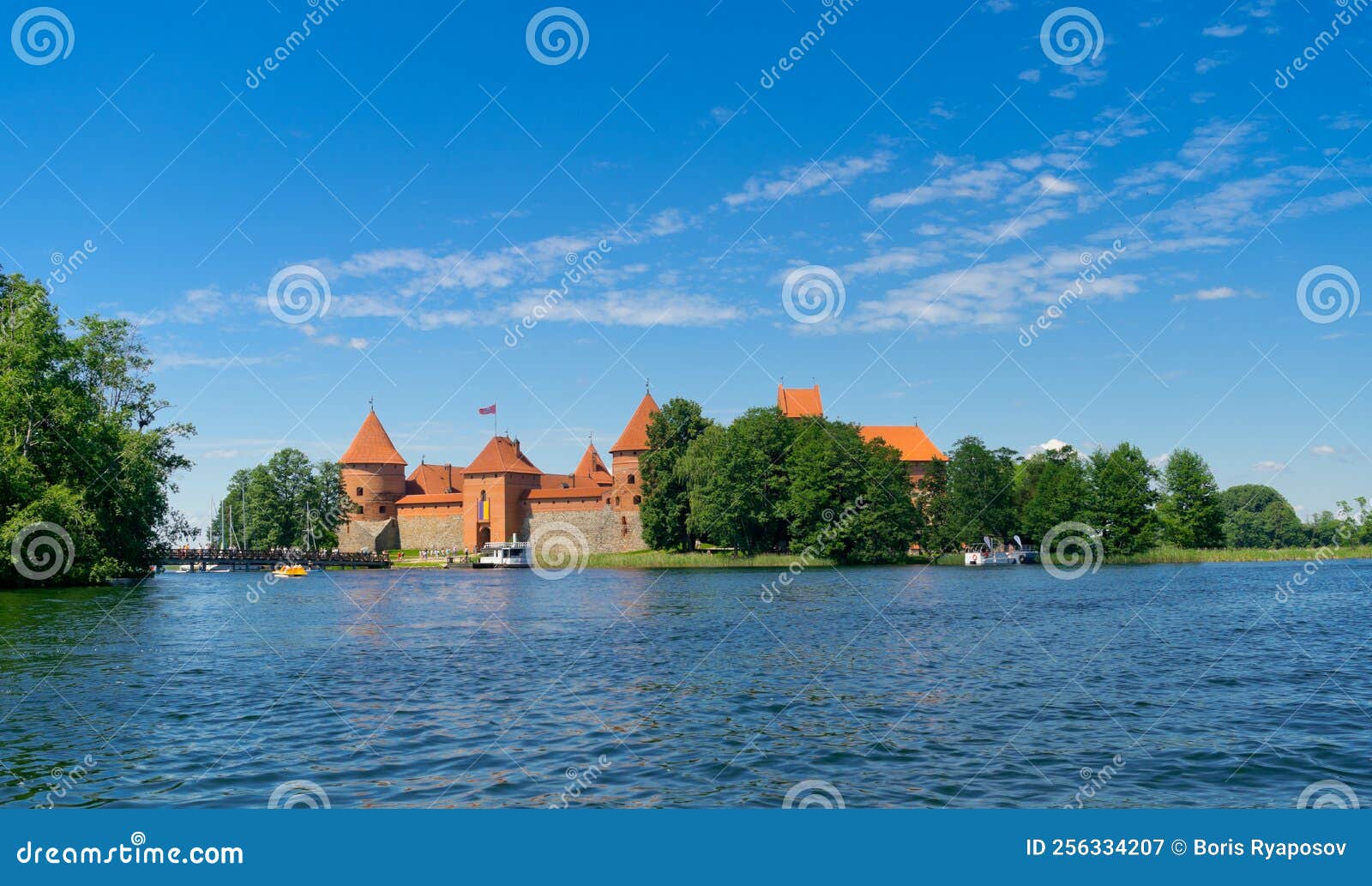 Trakai castle stock image. Image of historic, castle - 256334207