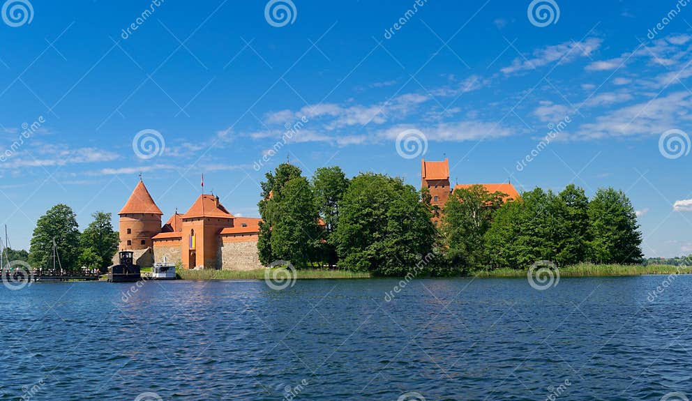 Trakai castle stock photo. Image of europe, ancient - 256334220