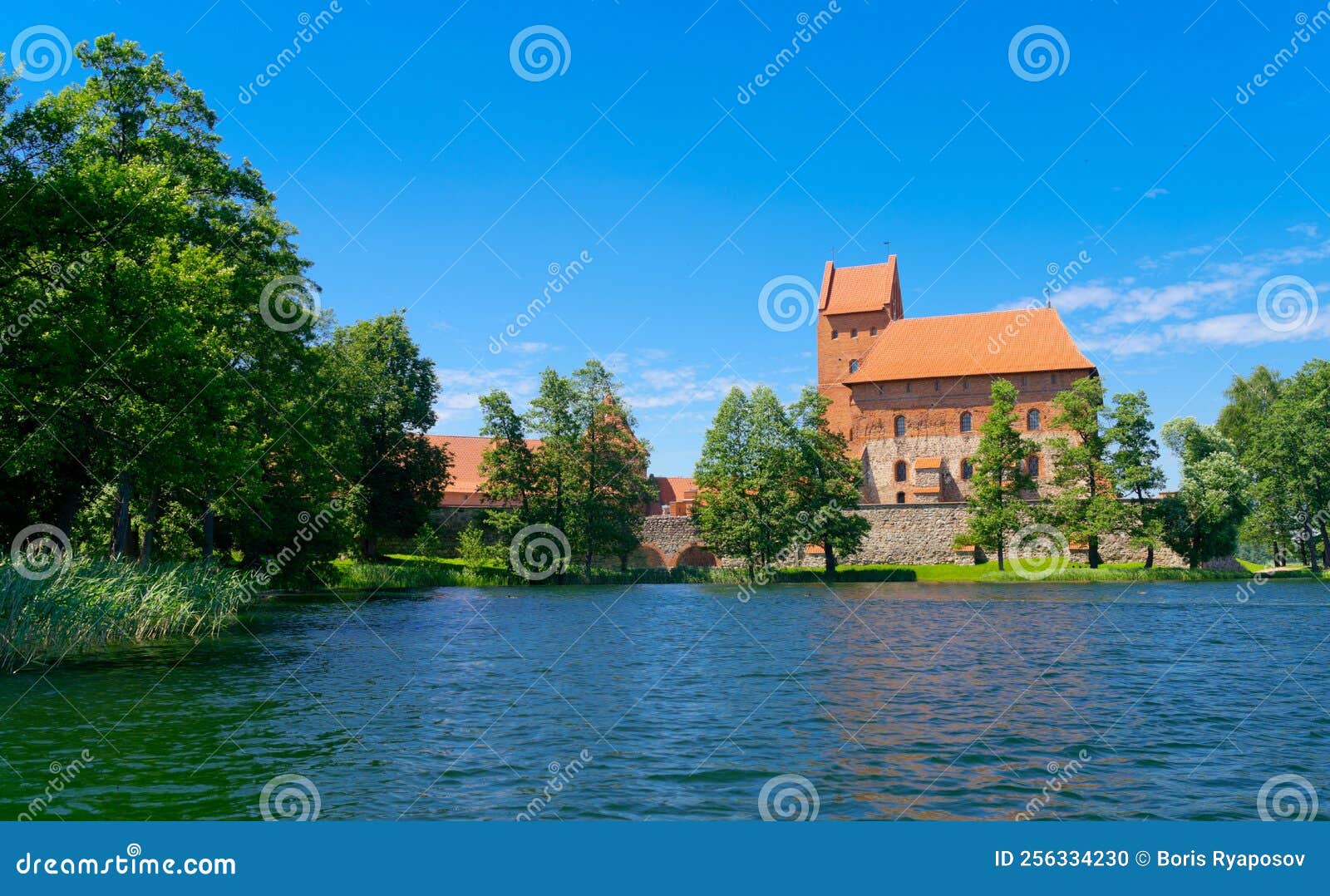 Trakai castle stock photo. Image of beautiful, landscape - 256334230