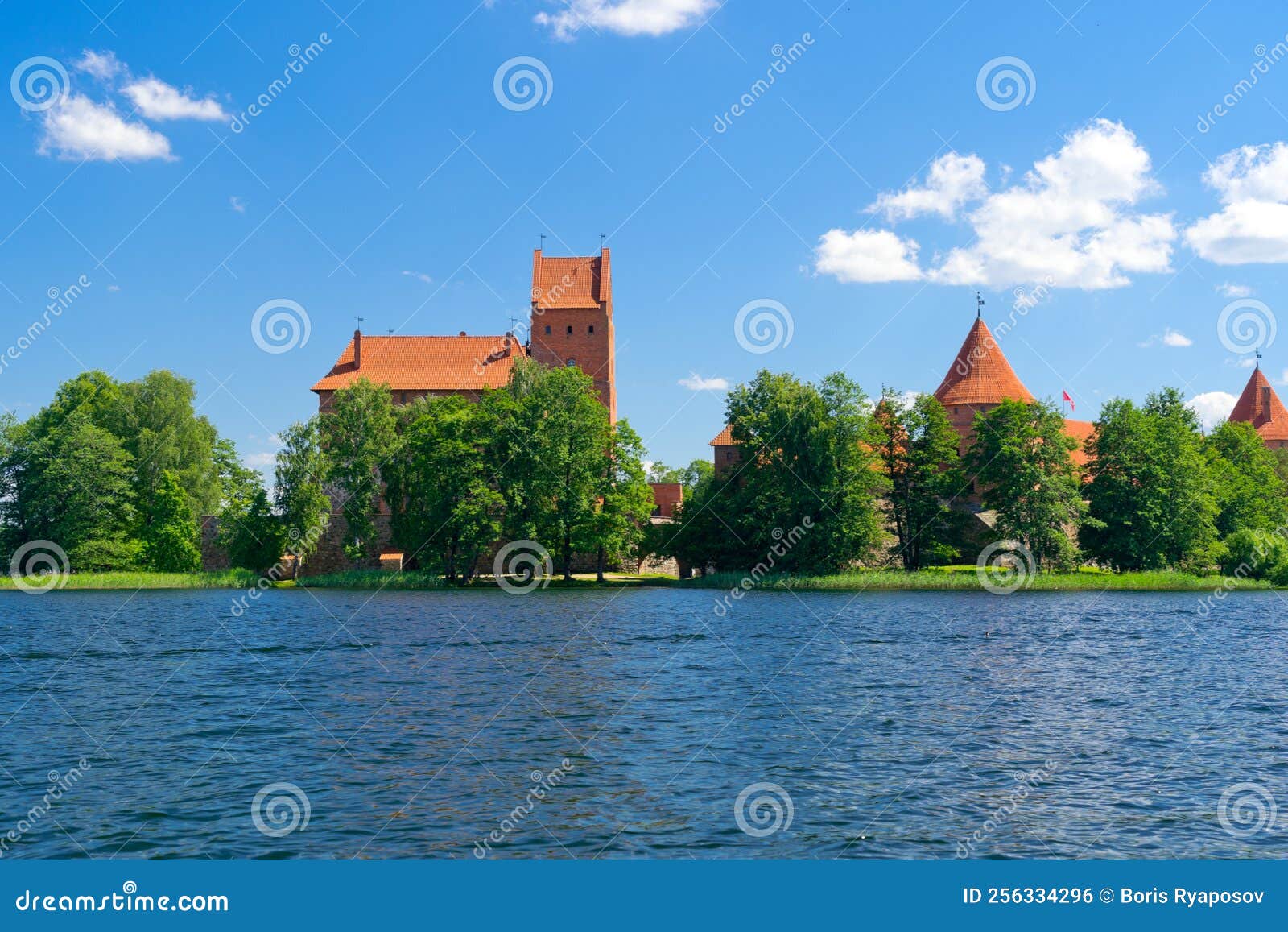 Trakai castle stock photo. Image of nature, historic - 256334296