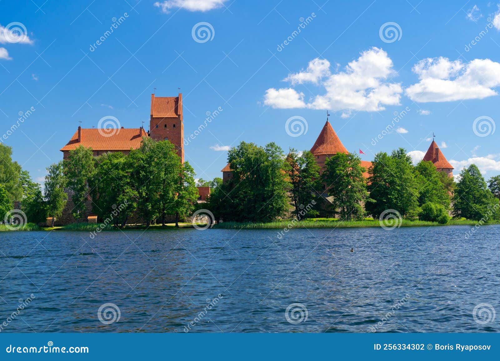 Trakai castle stock photo. Image of europe, lithuania - 256334302