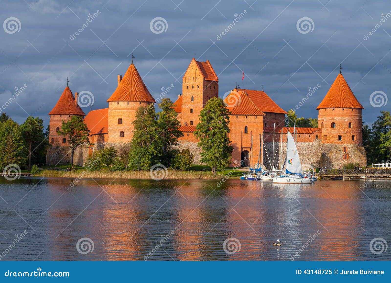 Trakai stock image. Image of summer, europe, travel, place - 43148725