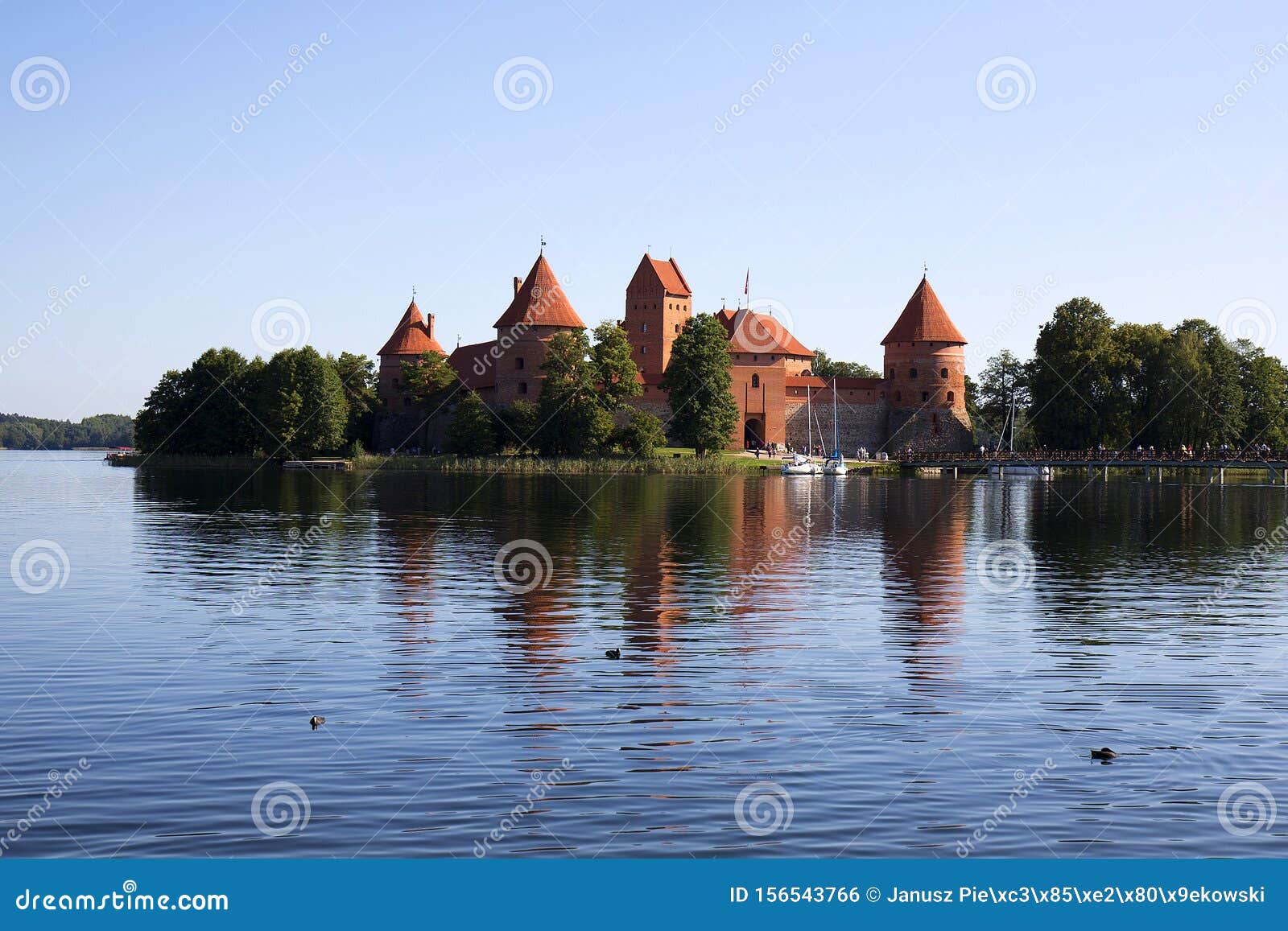 Trakai Island Castle in Lithuania Stock Photo - Image of europe, trakai ...
