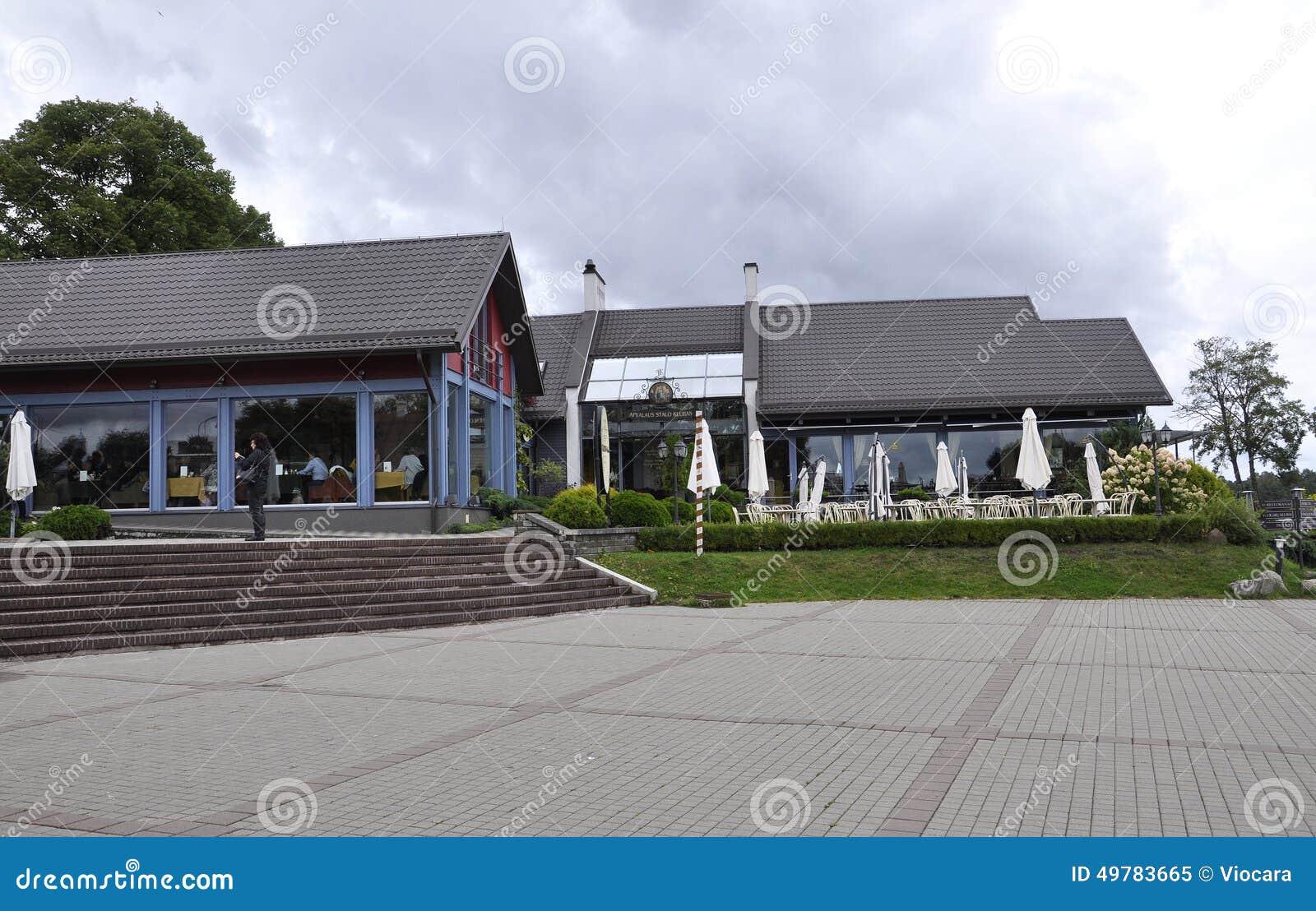 Trakai,Lithuania-august 25:Restaurant in Trakai Editorial Image - Image ...