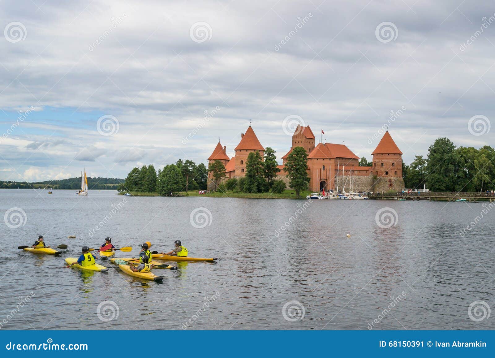 Trakai, Lithuania. Summer-2013 Editorial Photo - Image of gothic ...