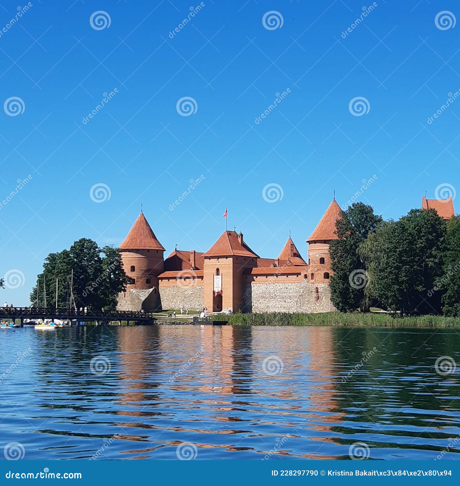 Trakai Summer Water Nature Castle Stock Photo - Image of trakai, nature ...