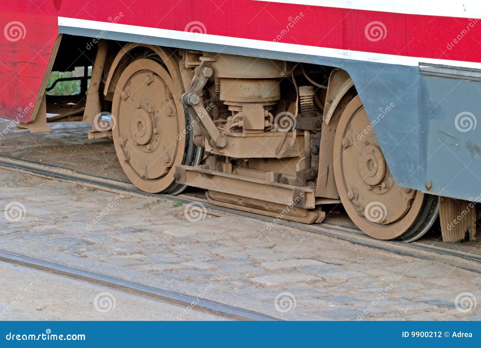 The Wheels and Braking System from a Tram Stock Photo - Image of ...