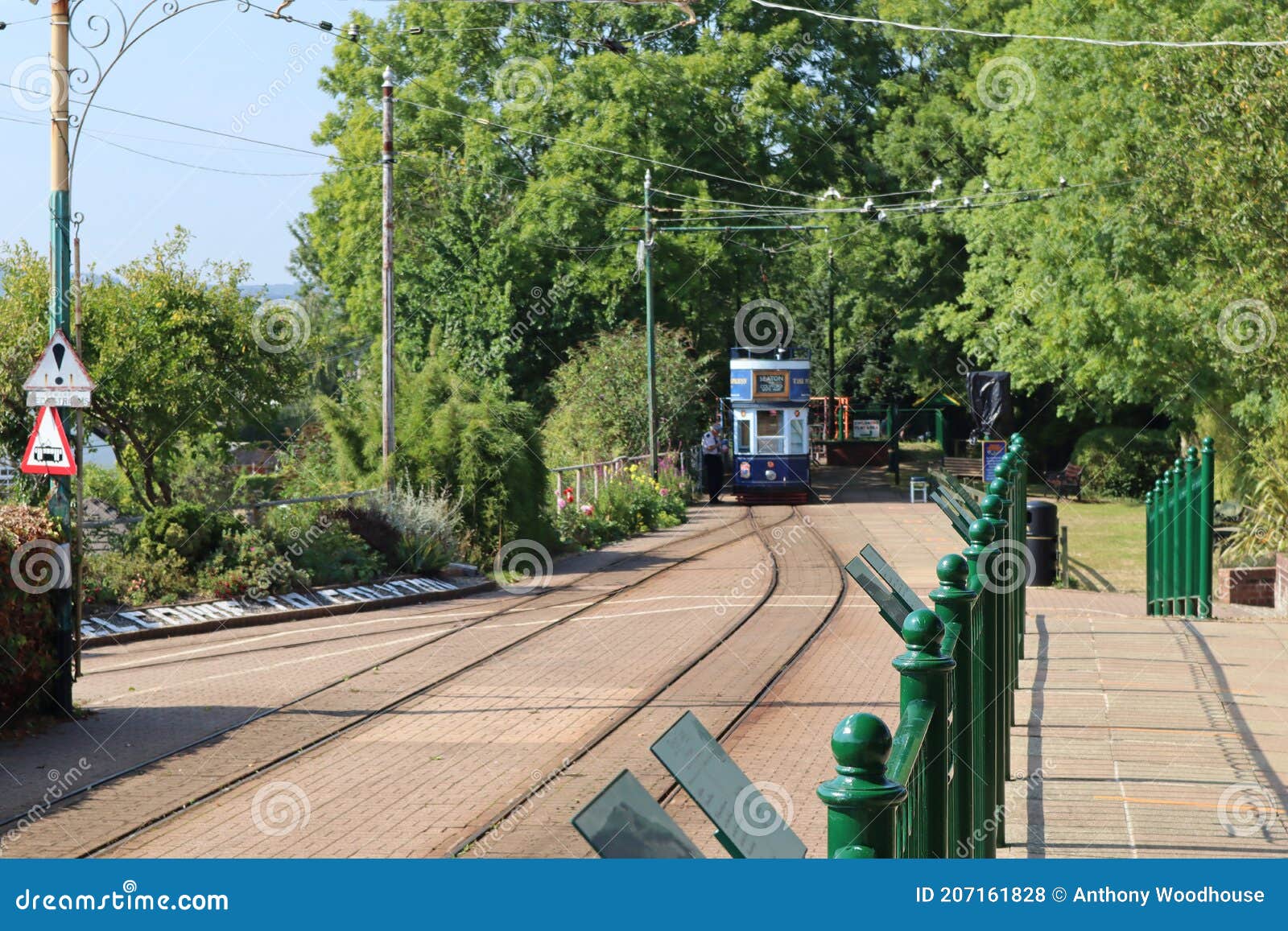 A Tram Approaches Colyton Tram Station Editorial Stock Photo - Image of ...