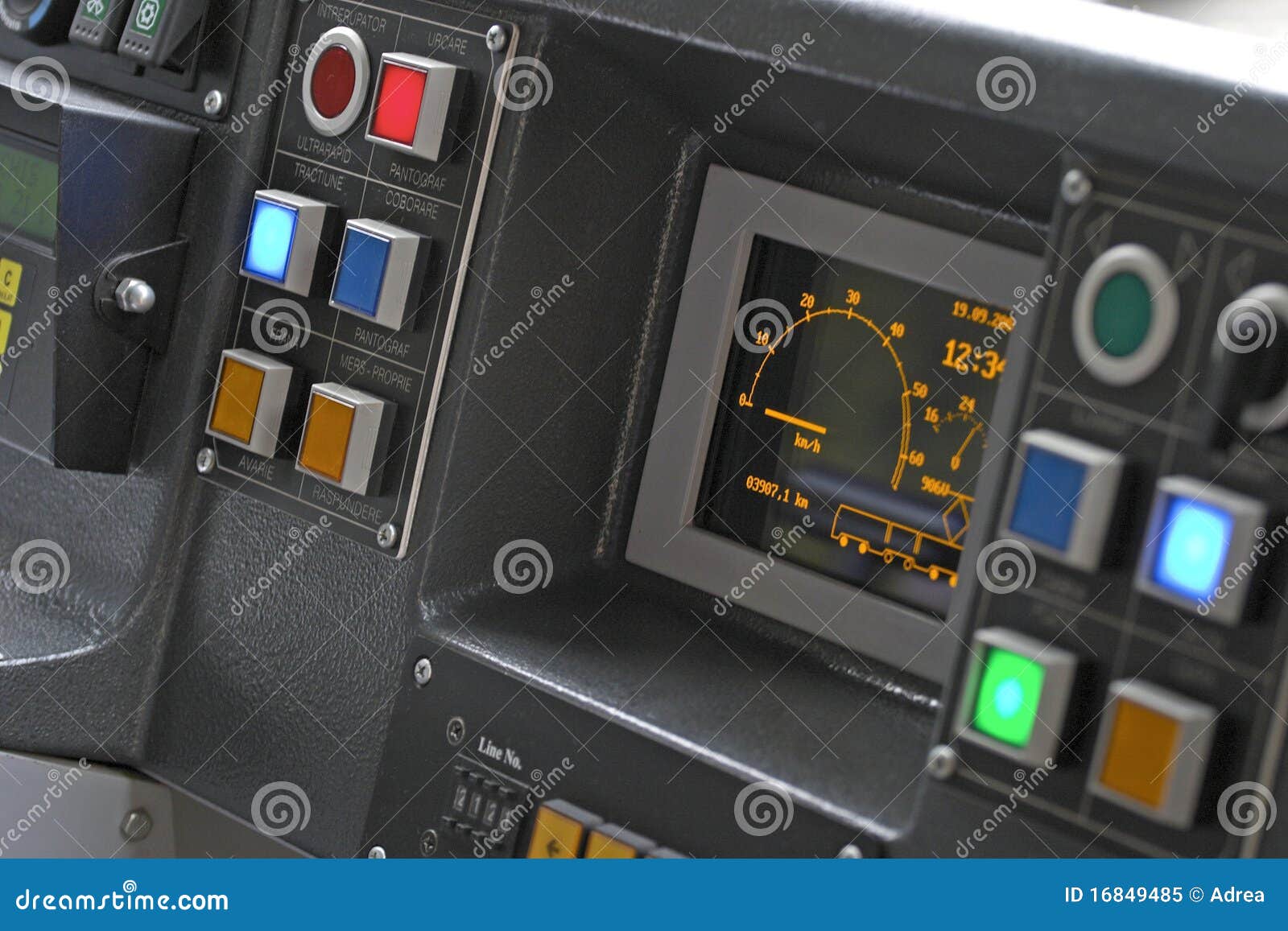 Electric Tram Control Board Stock Image - Image of cable, speed: 16849485