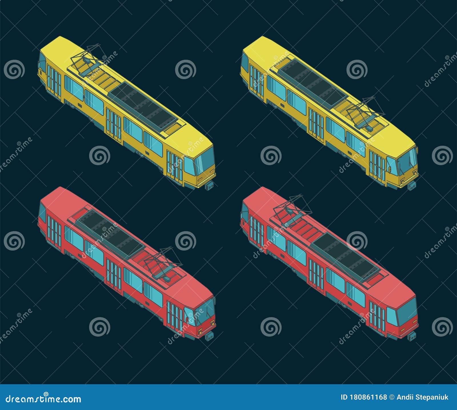 Color Tram In Pixel Art. Educational Coloring For Children. Cell ...