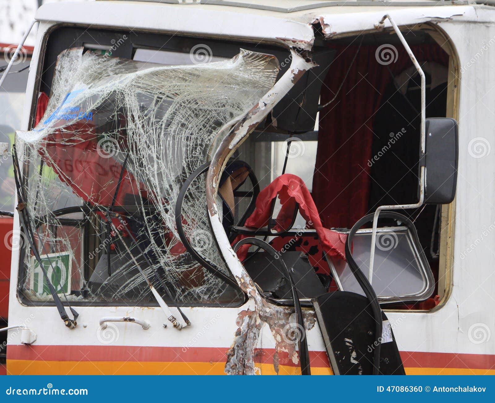 Tram Crash stock photo. Image of collision, injury, smash - 47086360