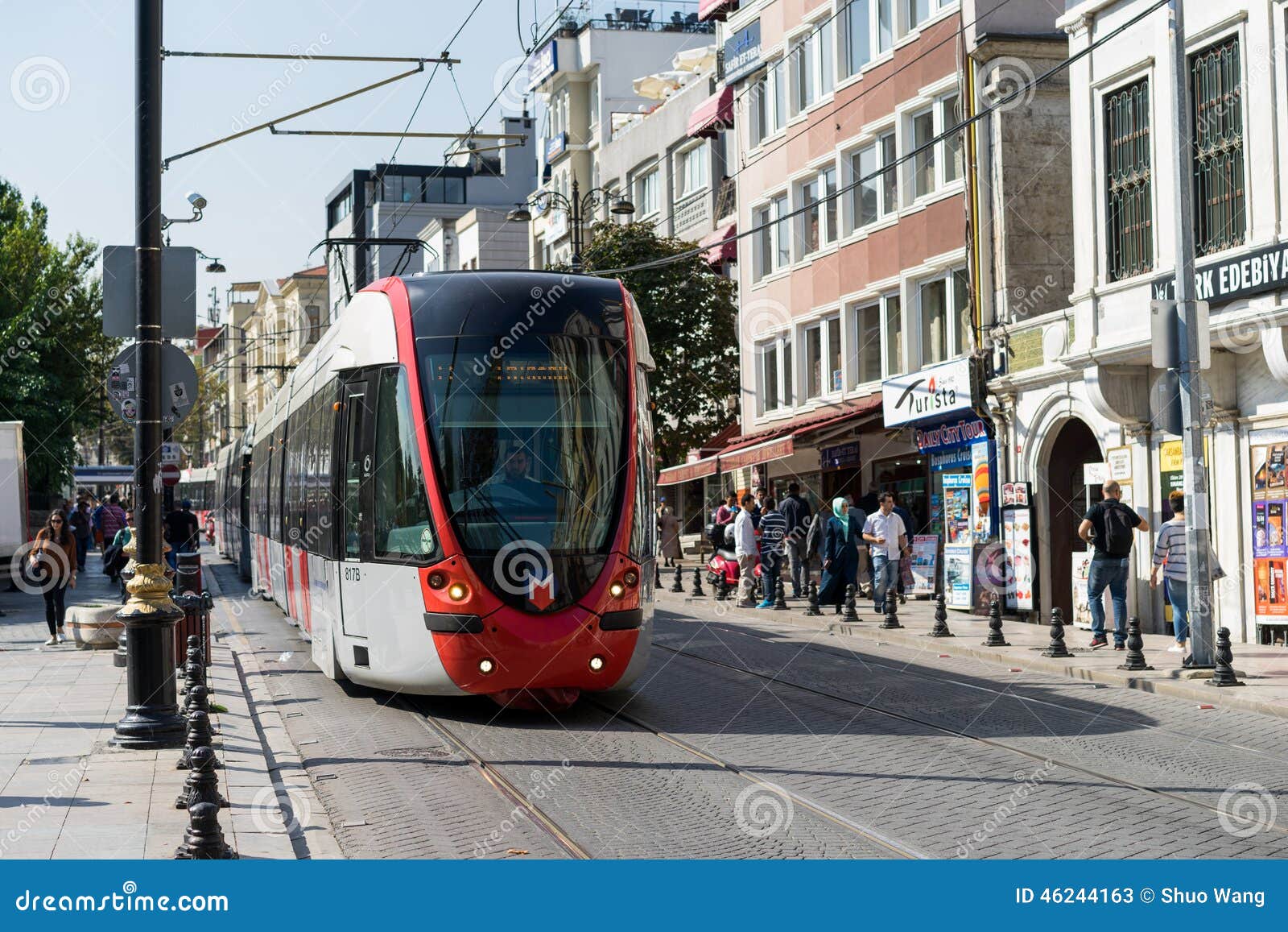 Tram in Downtown in Istanbul Editorial Stock Photo - Image of istanbul ...
