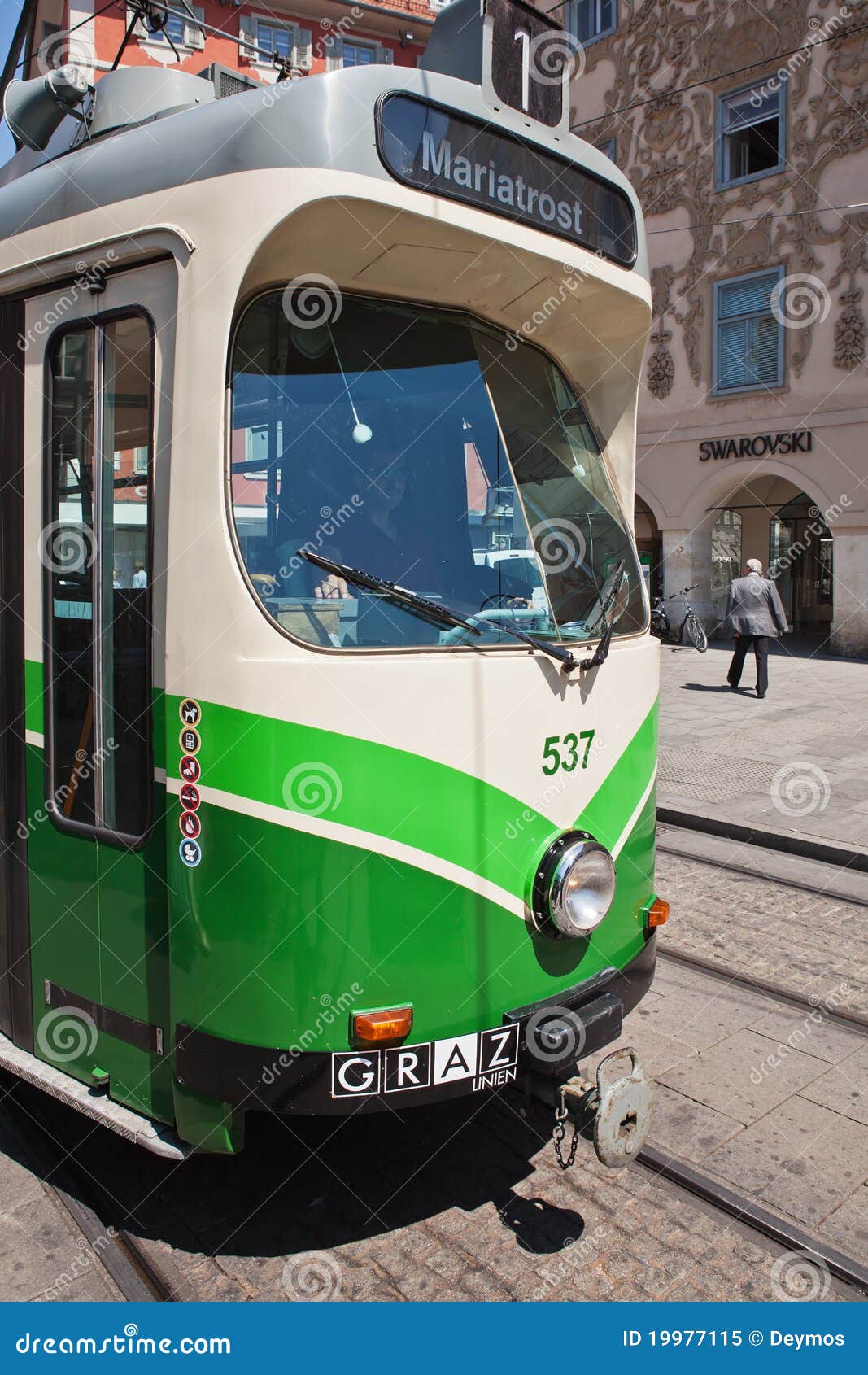 Tram in Graz, Austria editorial image. Image of city - 19977115