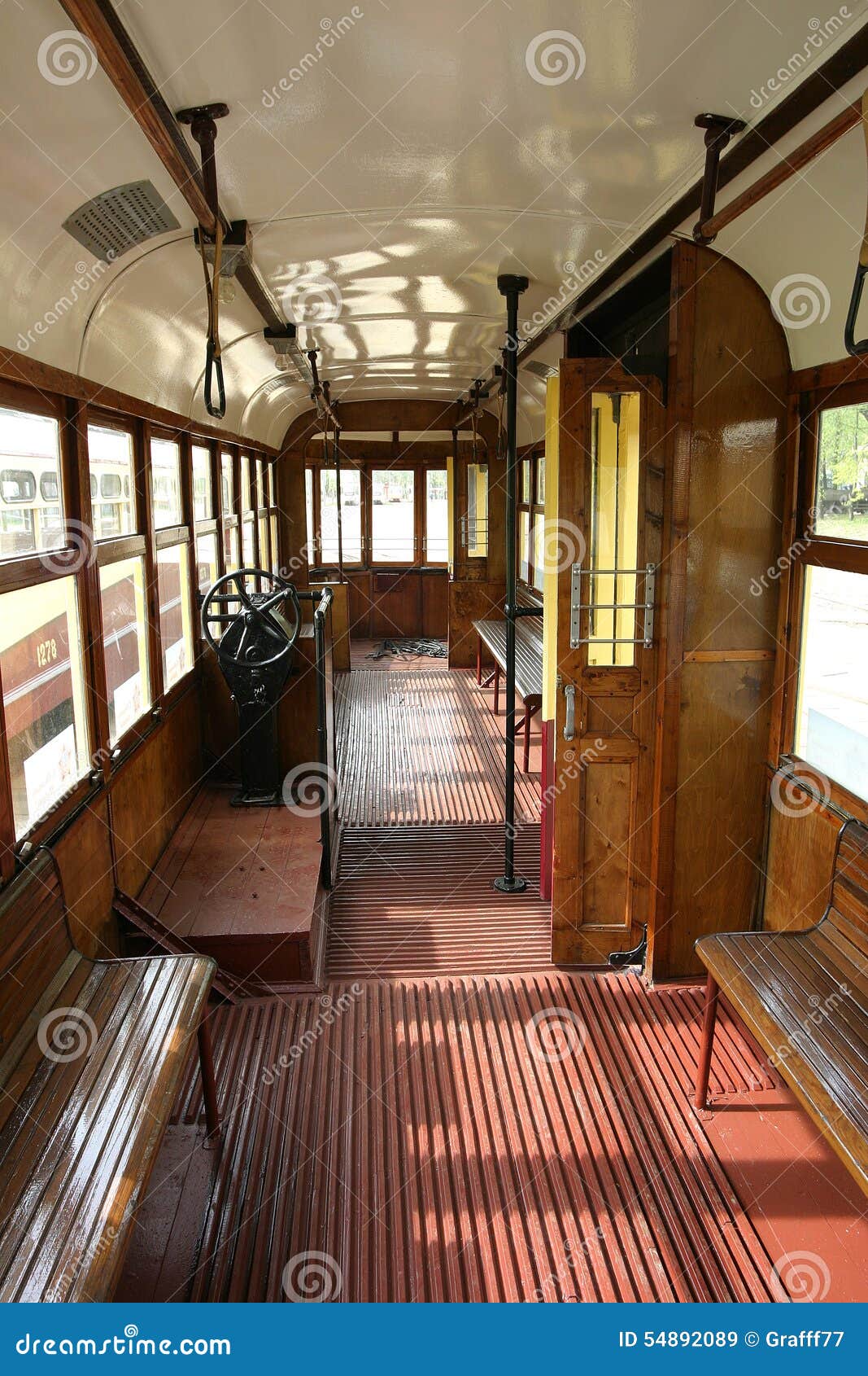 Tram inside stock image. Image of cold, electric, light - 54892089