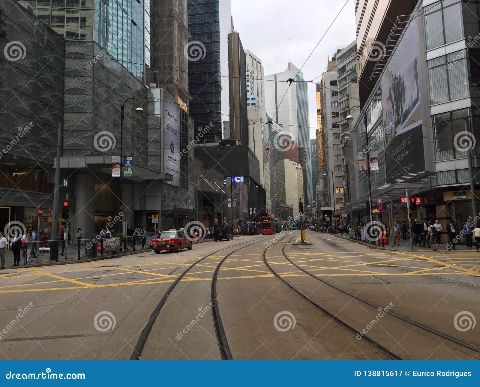 Tram lines in Hongkong editorial photography. Image of busy - 138815617