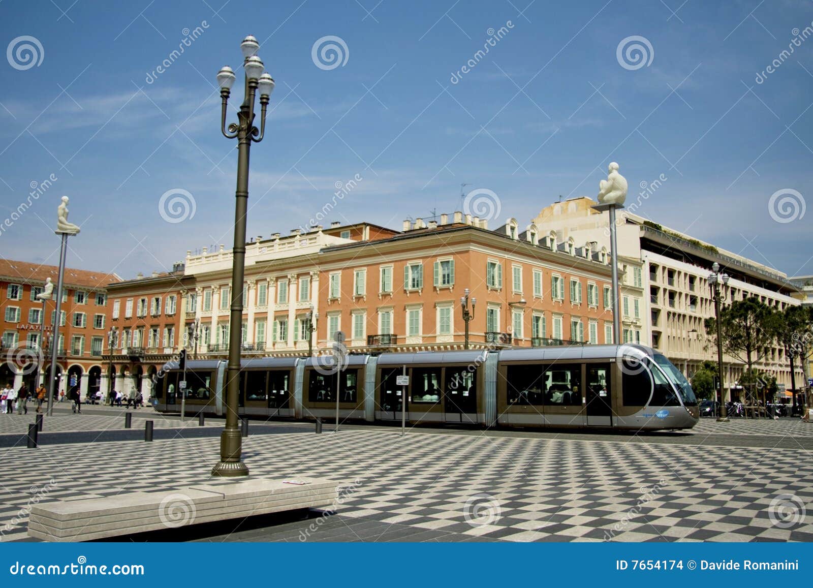 Tram in Nice stock photo. Image of holidays, place, massena - 7654174