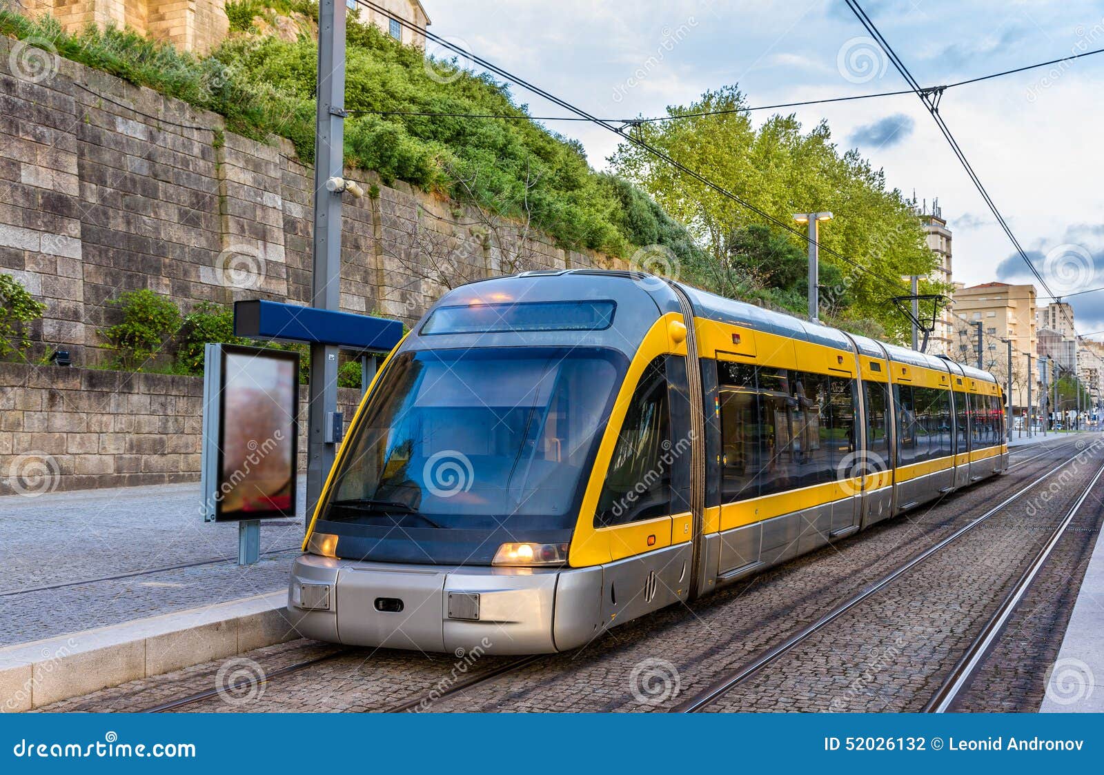 Tram of the Porto Metro System Stock Photo - Image of douro, rail: 52026132