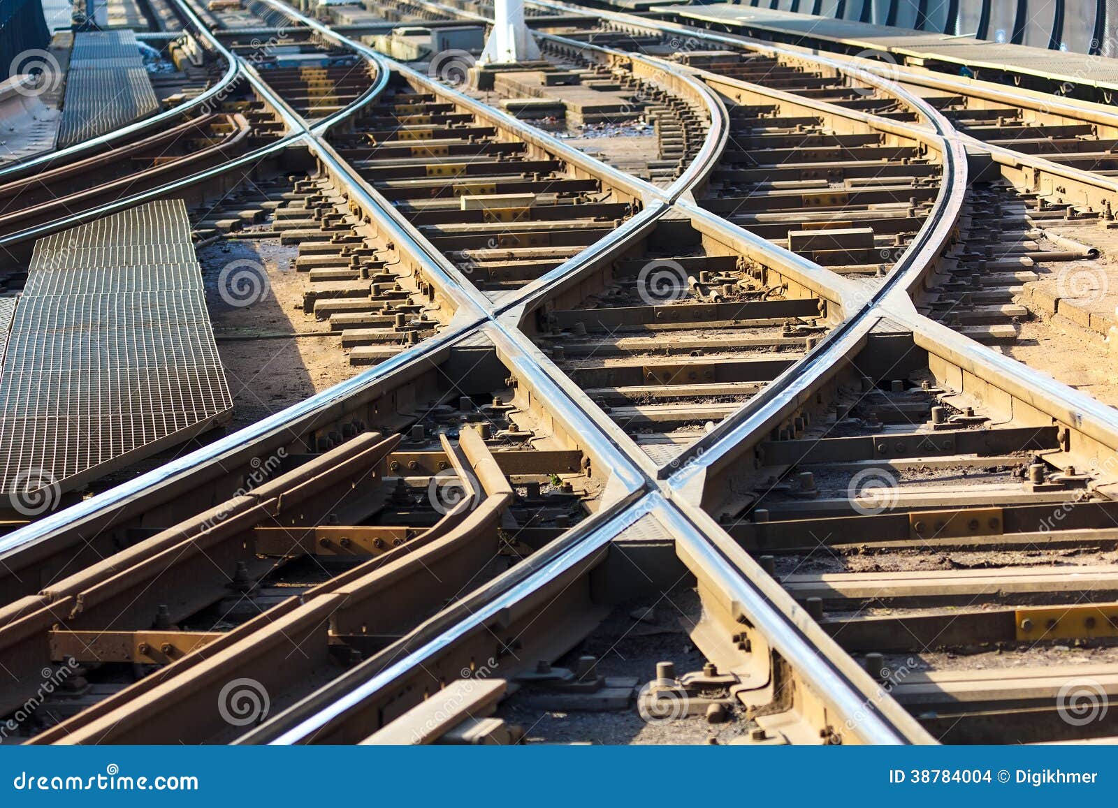Tram rail road stock photo. Image of track, move, separation - 38784004