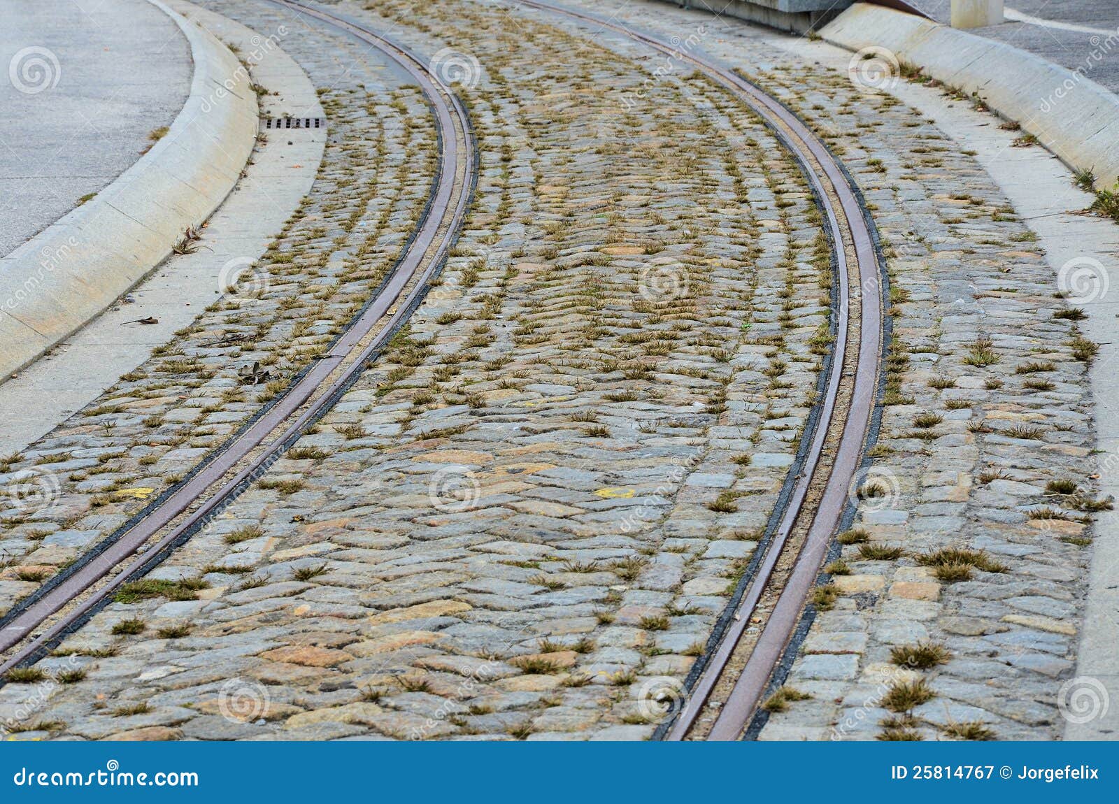 Tram rails stock image. Image of parallel, iron, tram - 25814767