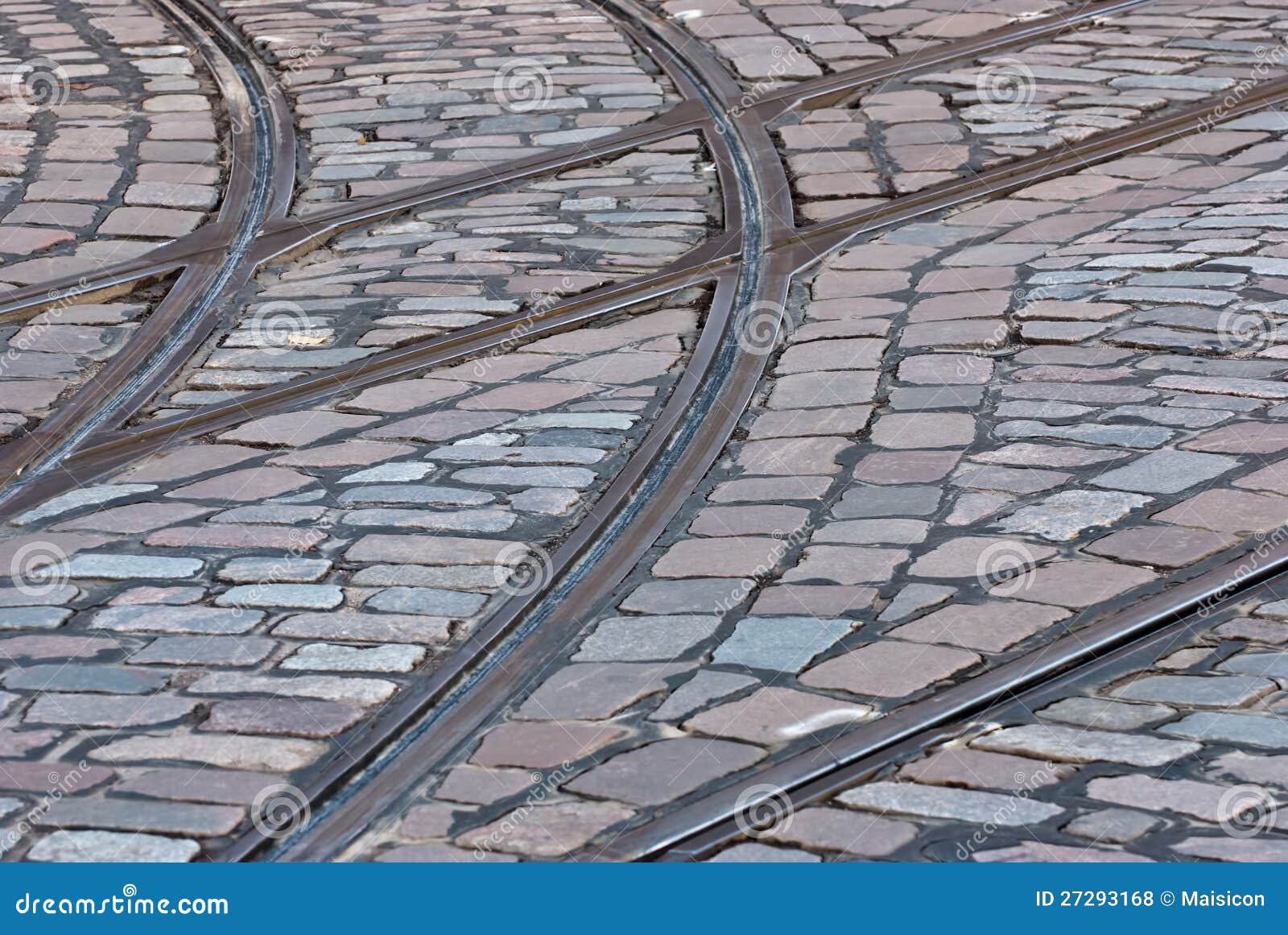 Tram rails stock photo. Image of crossing, pattern, steel - 27293168