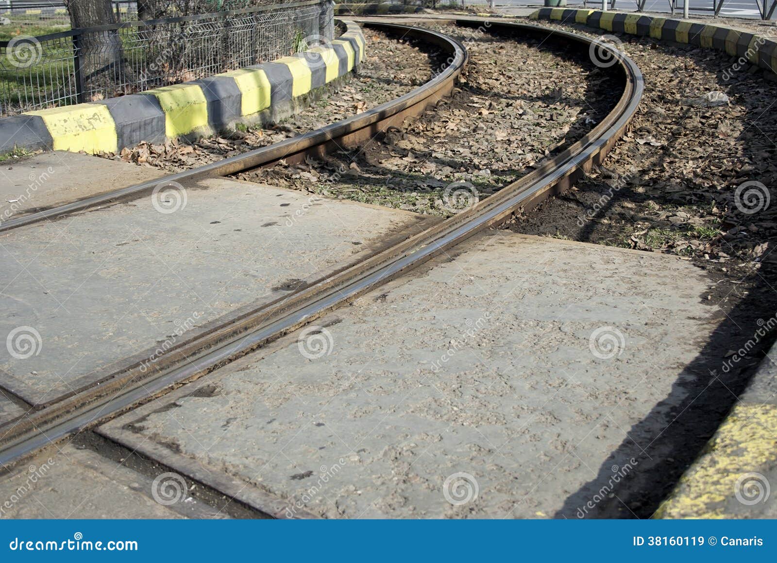 Tram rails stock image. Image of city, rail, rails, tram - 38160119