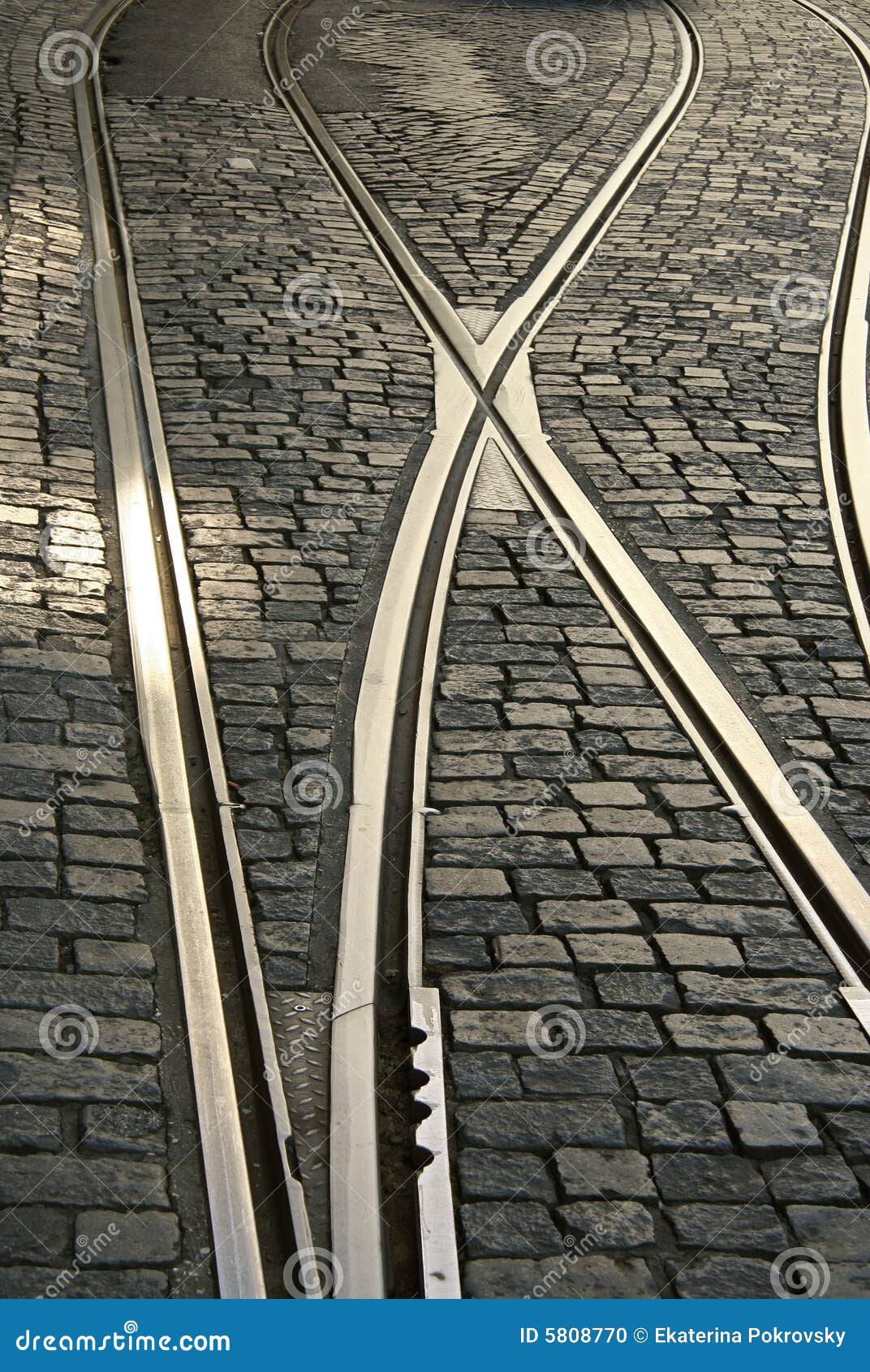 Tram rails in Lisbon stock photo. Image of traditional - 5808770