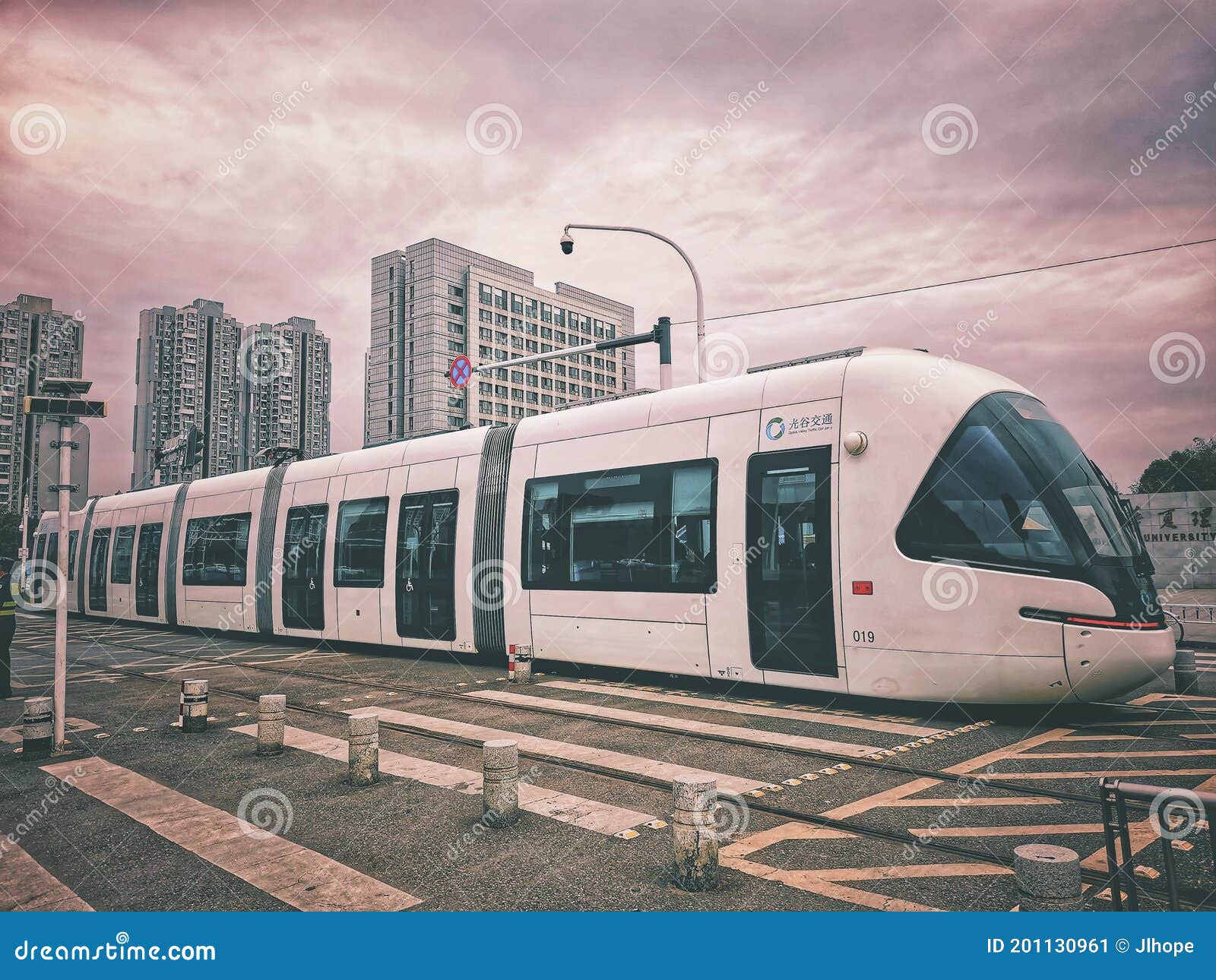 Tram Running Across the Downtown of Wuhan Editorial Photo - Image of ...