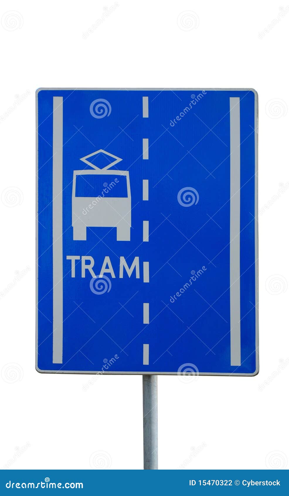 Tram Sign Stock Photography - Image: 15470322