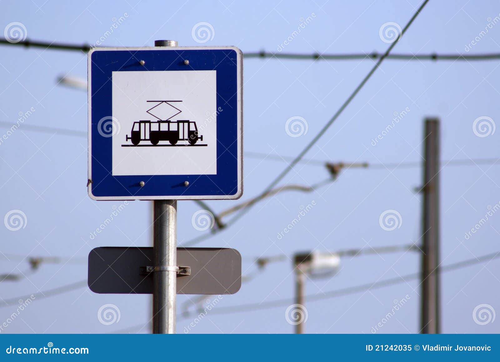 Tram sign stock image. Image of tram, rails, white, background - 21242035